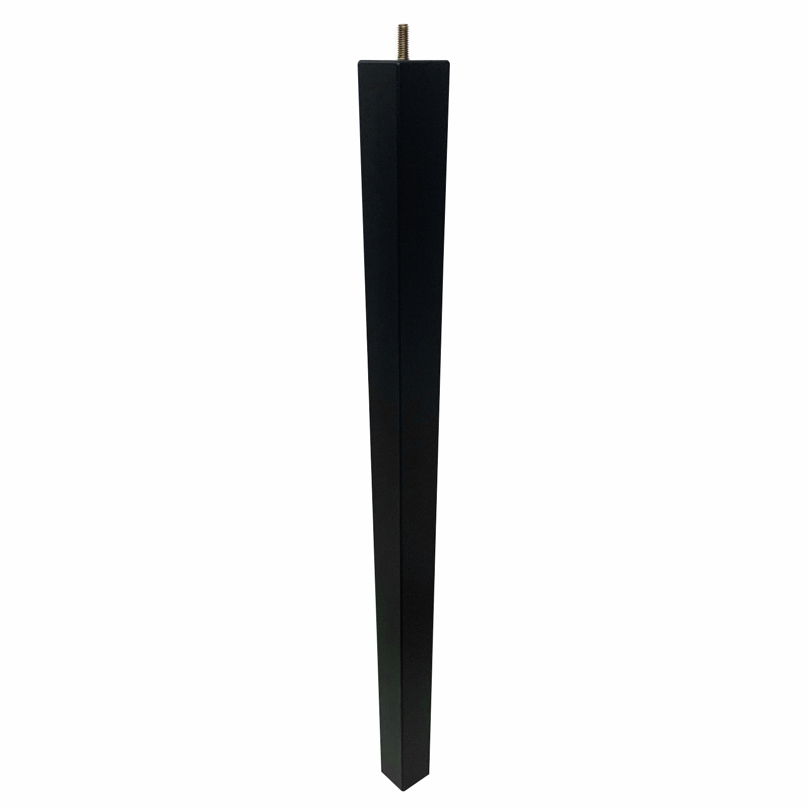 Adoored 53 - 40 x 730mm Black Pine Tapered Square Furniture Leg ...