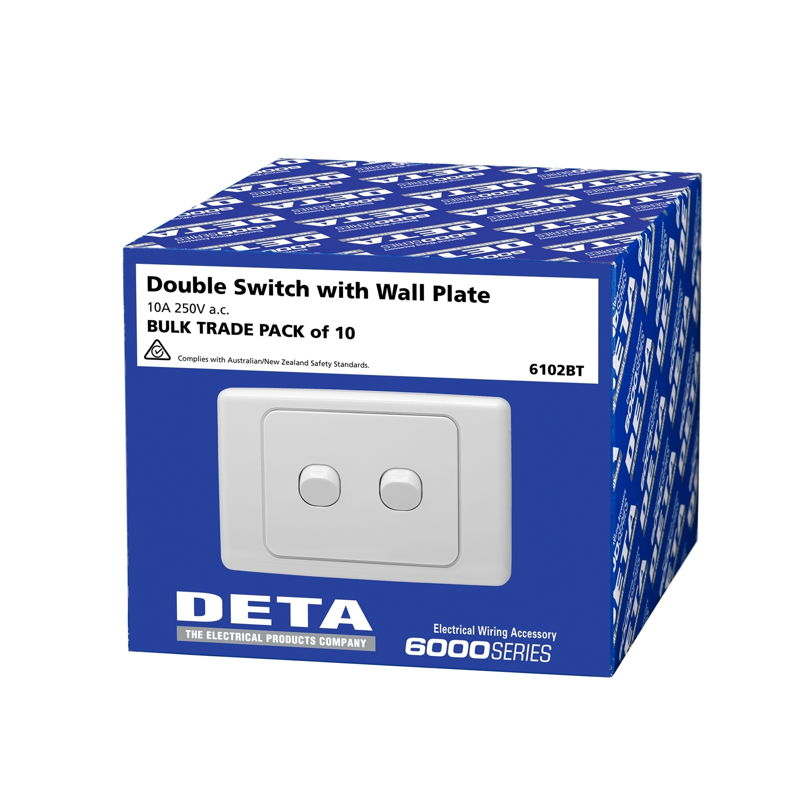 Deta 2 Gang Horizontal Switch - 10 Pack - Bunnings New Zealand