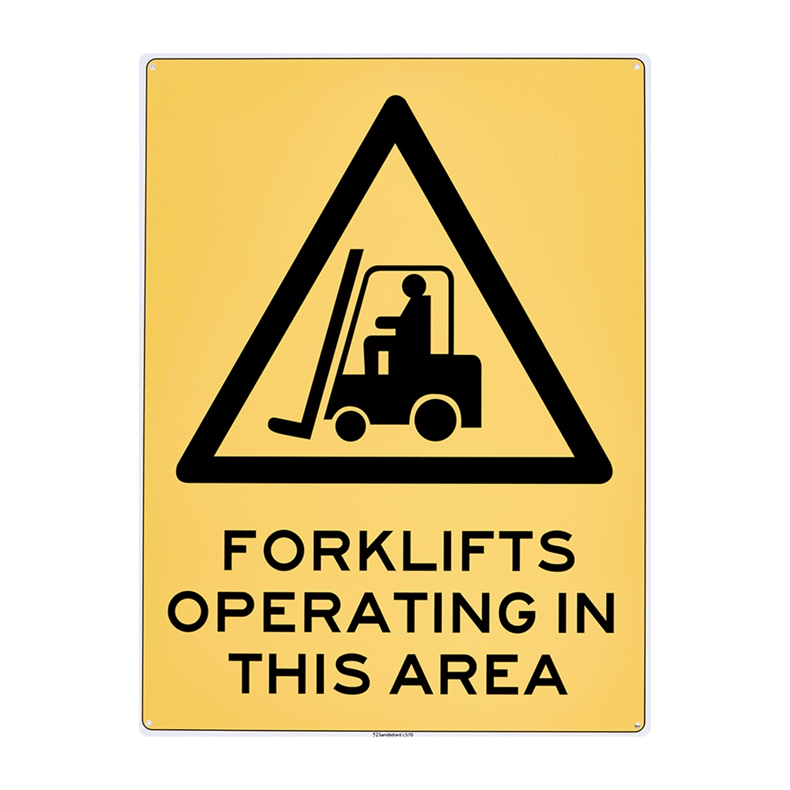 Sandleford 450 x 600mm Forklifts Operating Plastic Sign - Bunnings ...