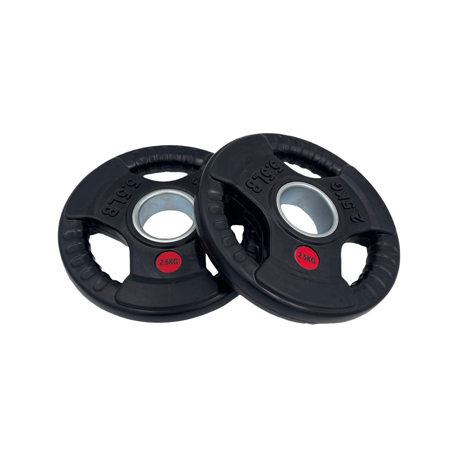 2.5kg Rubber Coated Tri-grip Weight Plates Type-O Pair - Bunnings Australia
