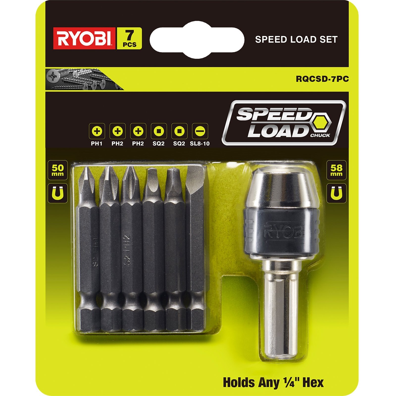 Ryobi 7 Piece Speed Load Driving Set - Bunnings Australia