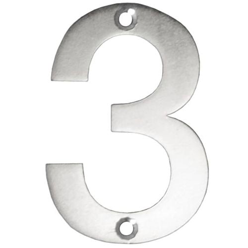 Sandleford 60mm Stainless Steel Numeral 3 - Bunnings New Zealand