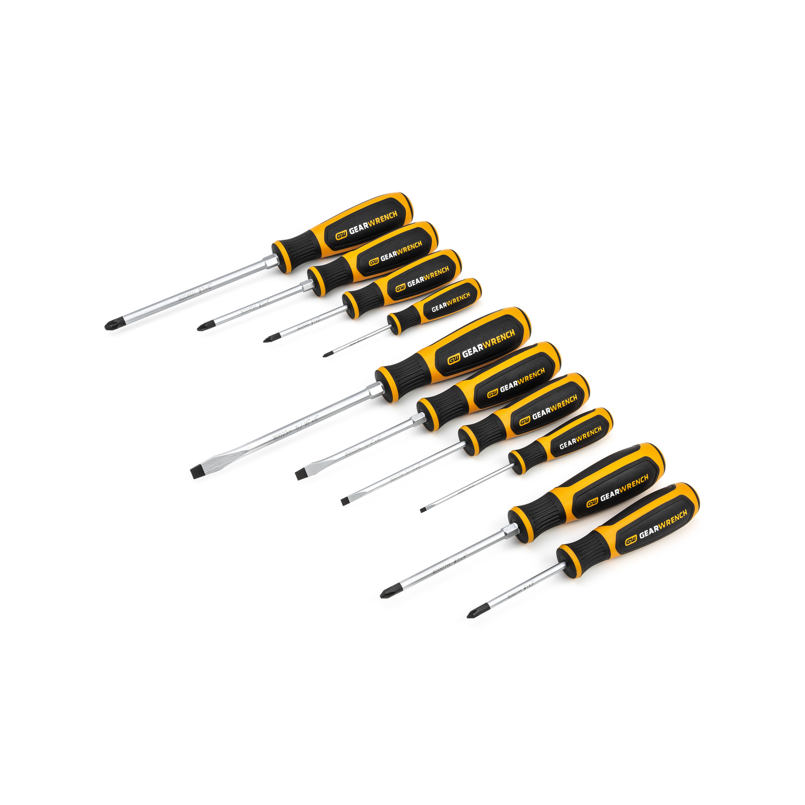 GEARWRENCH 10 Pc. Phillips®/Slotted/Pozidriv® Dual Material Screwdriver ... GEARWRENCH 10 Pc. Phillips®/Slotted/Pozidriv® Dual Material Screwdriver ...