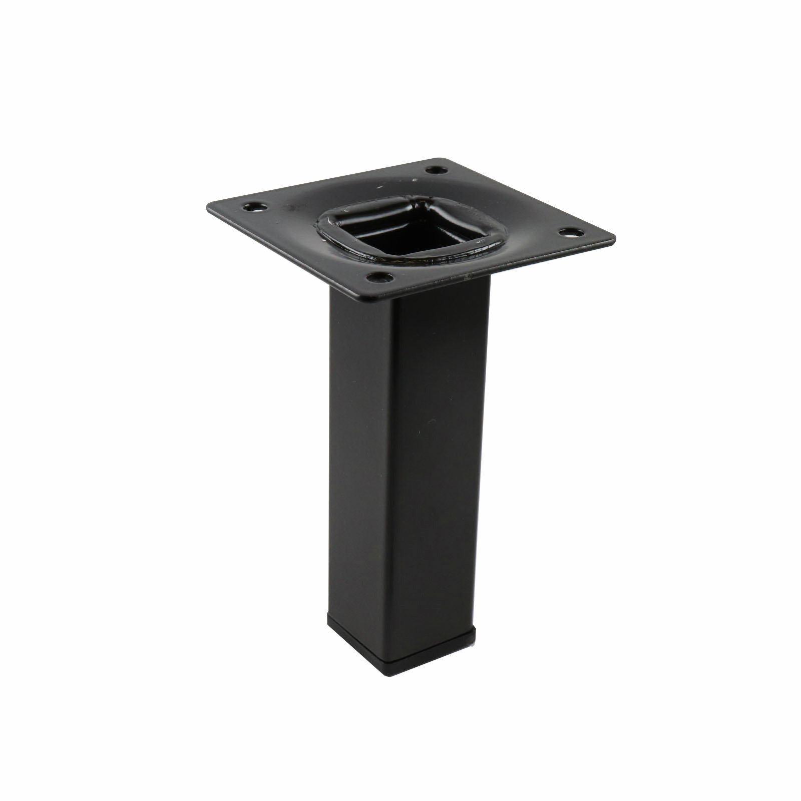 Adored 25 x 25 x 100mm Black Square Tube Furniture Leg - Bunnings Australia