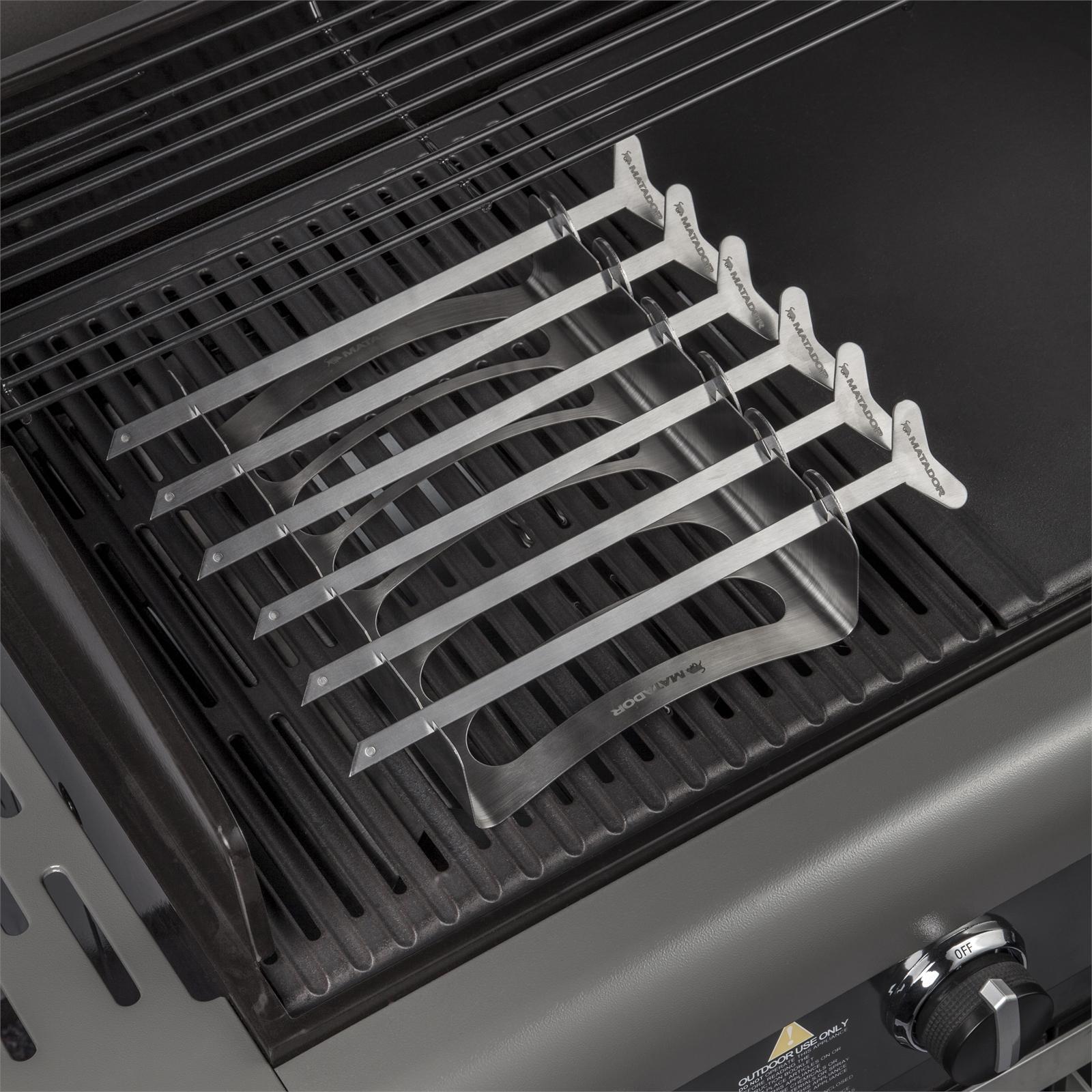 Matador Stainless Steel Skewer Rack And Skewers - Bunnings Australia