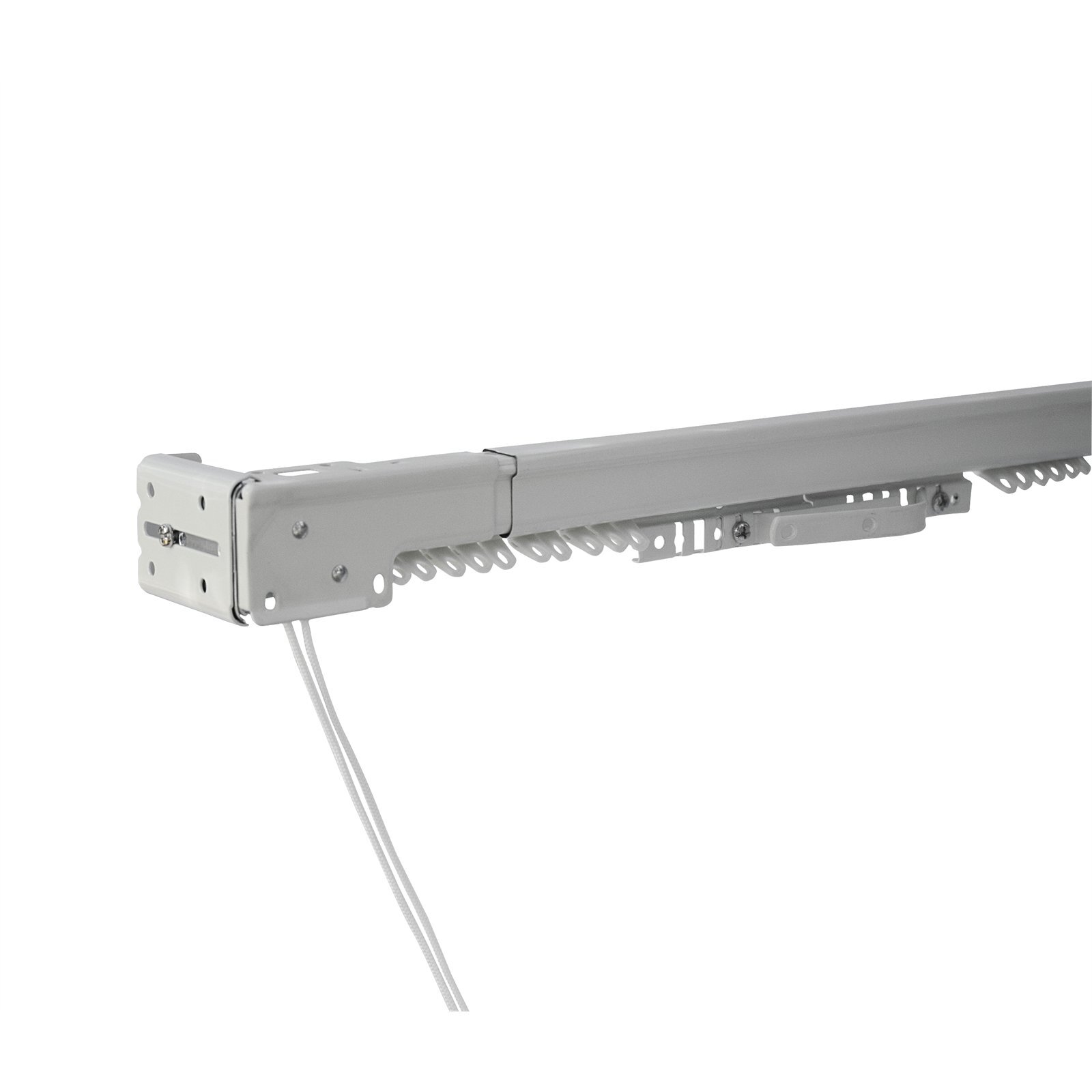 Zone Interiors 150-280cm White Idaho Cord Drawn Heavy Duty Expanding ...