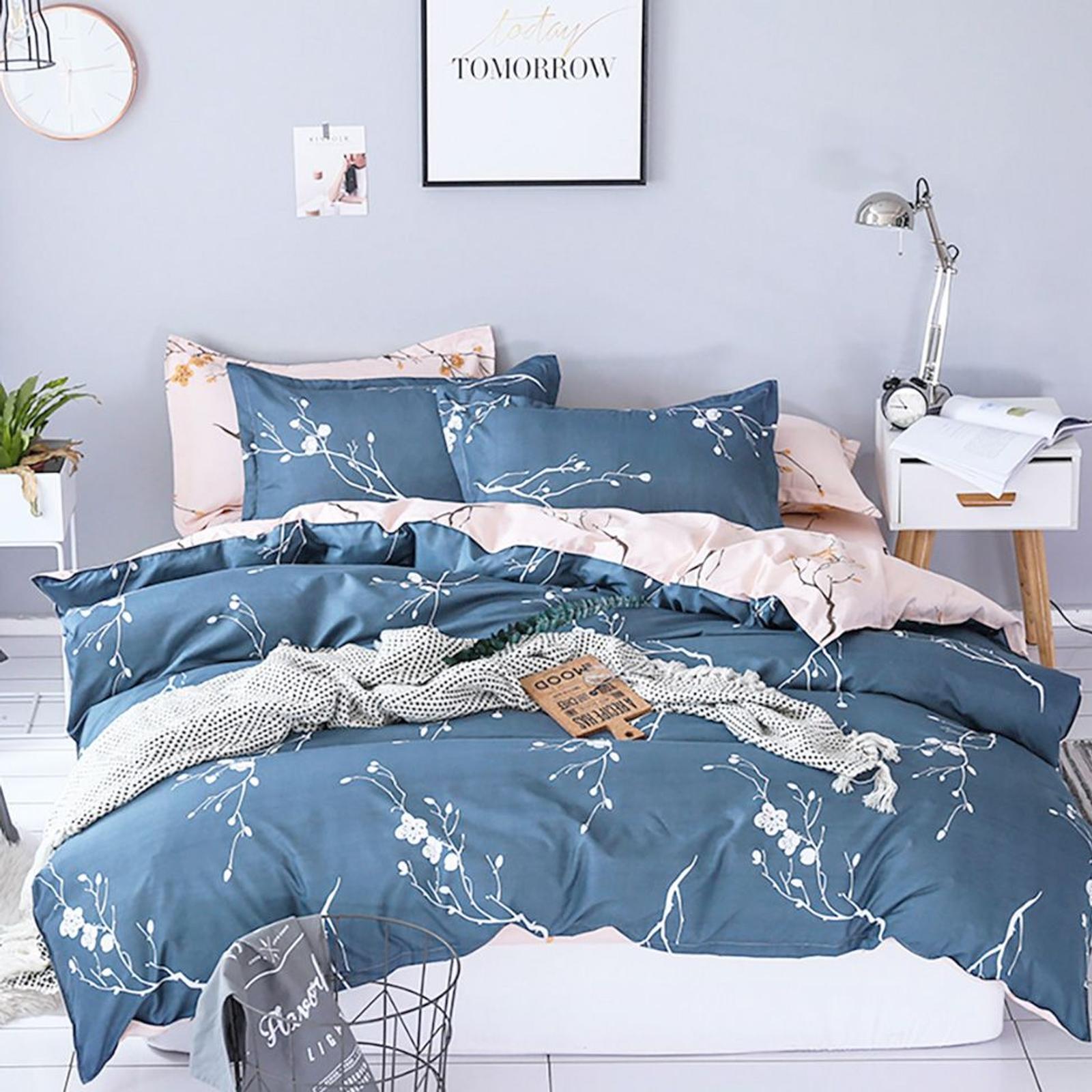 Fabric Fantastic Floral Queen Size Quilt/Doona/Duvet Cover Set ...