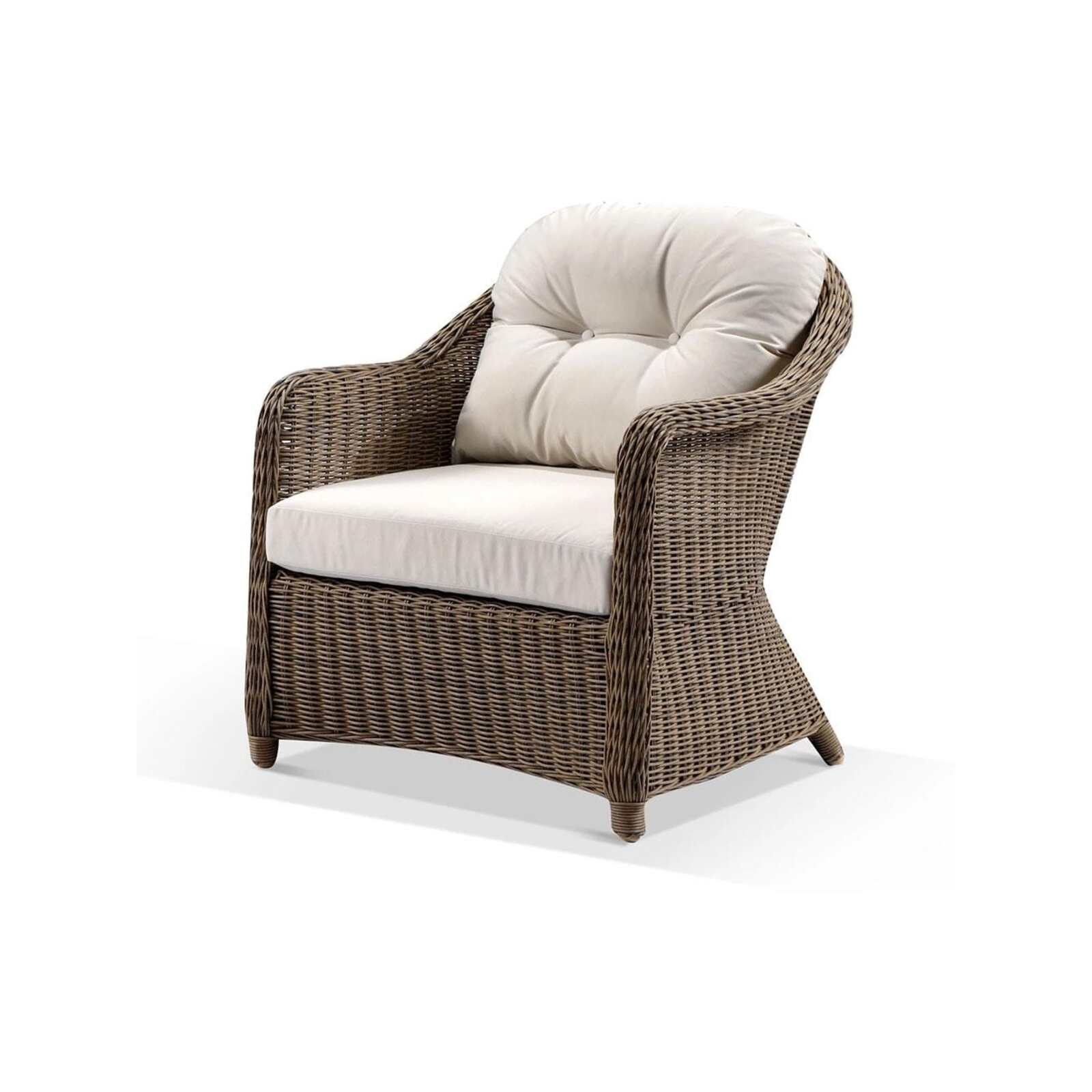 Plantation Outdoor Wicker Lounge Arm Chair - Bunnings Australia