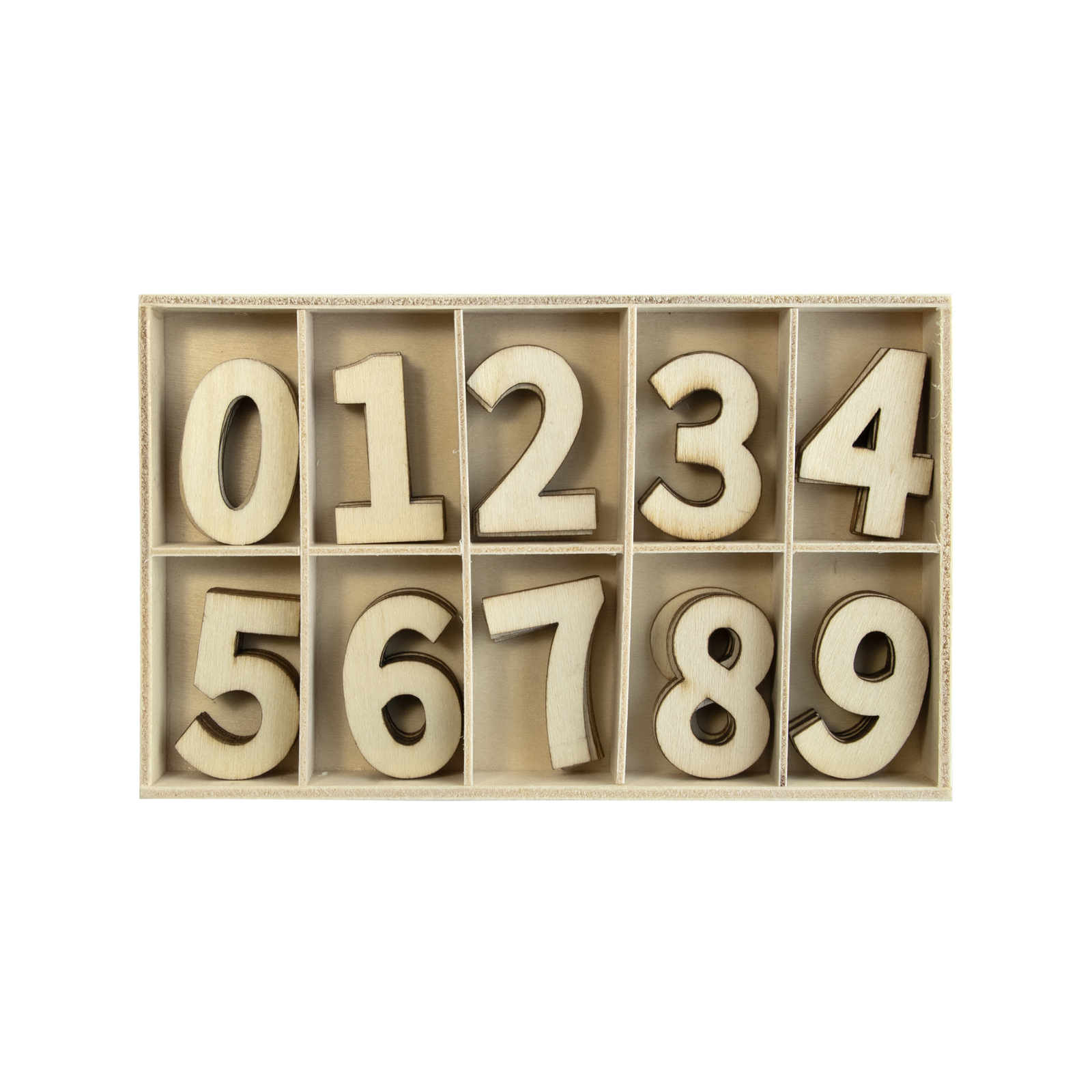 Boyle 50 Piece Plywood Number Set In Tray - Bunnings Australia