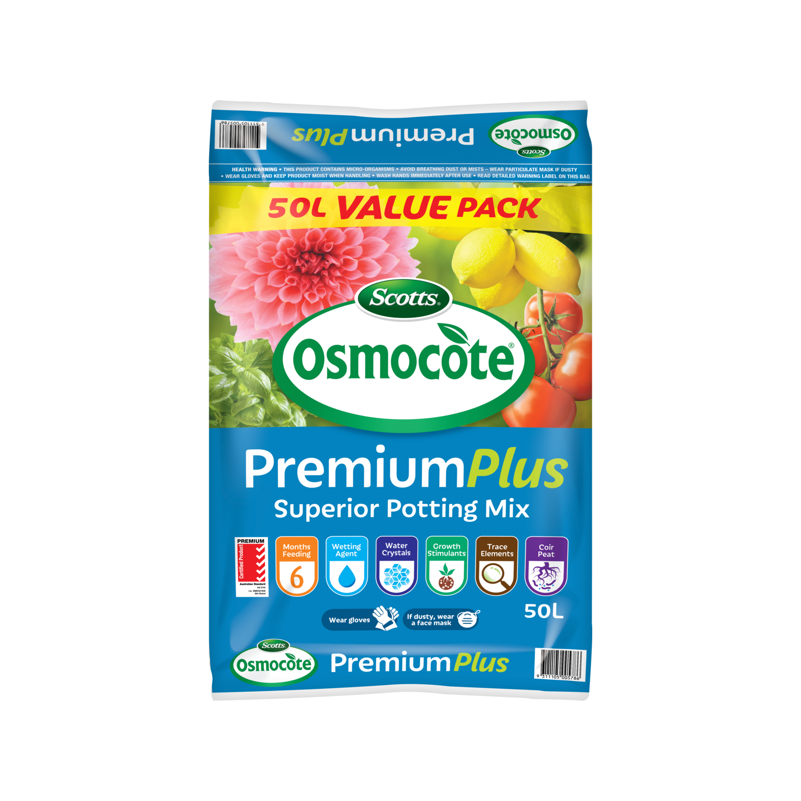 Scotts Osmocote 50L Premium Plus Superior Potting Mix - Bunnings Australia