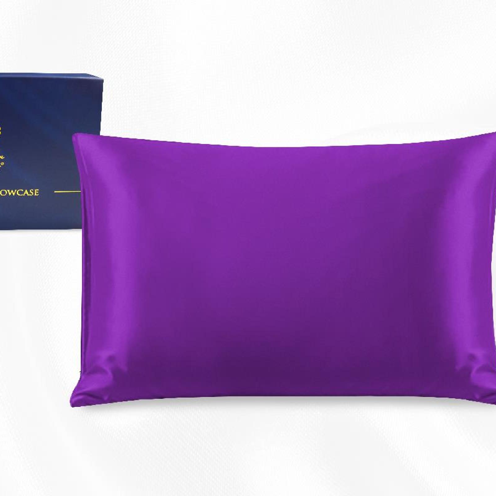 Luxor Crown Purple One Piece 100% Pure Two-Side Silk Mulberry ...