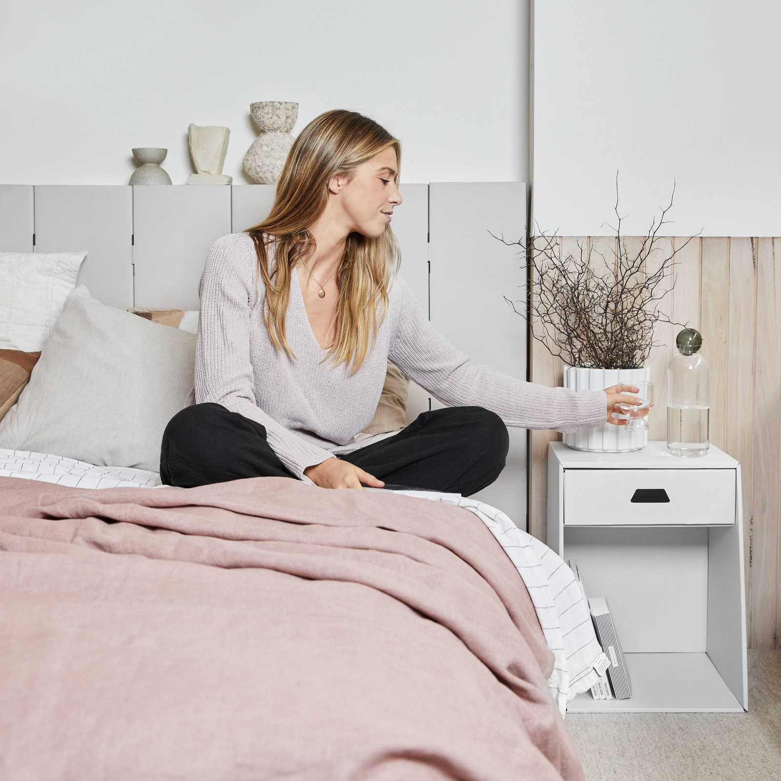 Yona Cardboard Bedside Table - Bunnings Australia