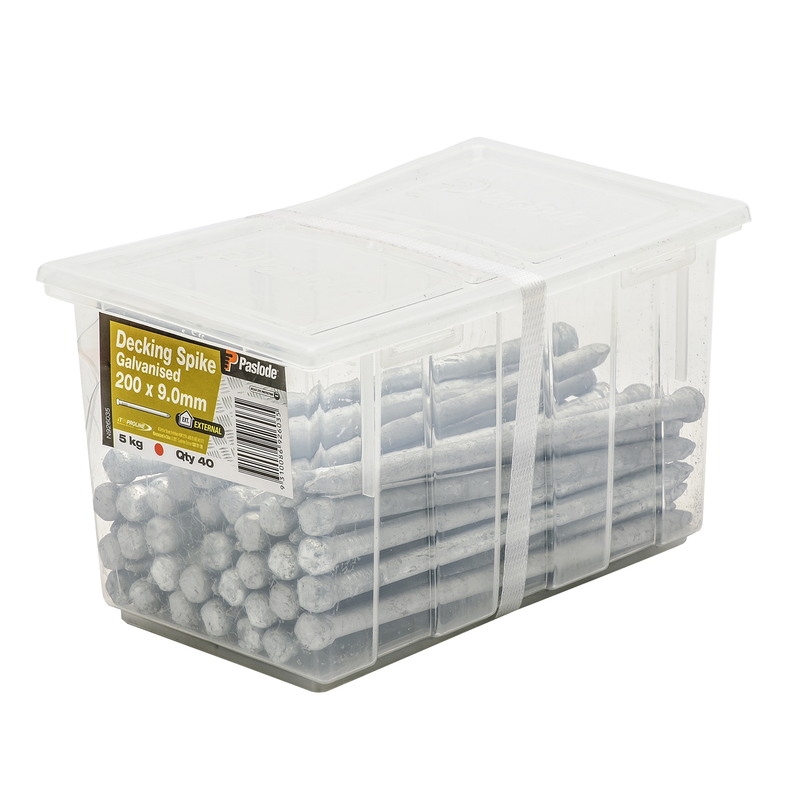 Paslode 200 x 9mm 5kg Galvanised Decking Spikes - 40 Pack - Bunnings ...
