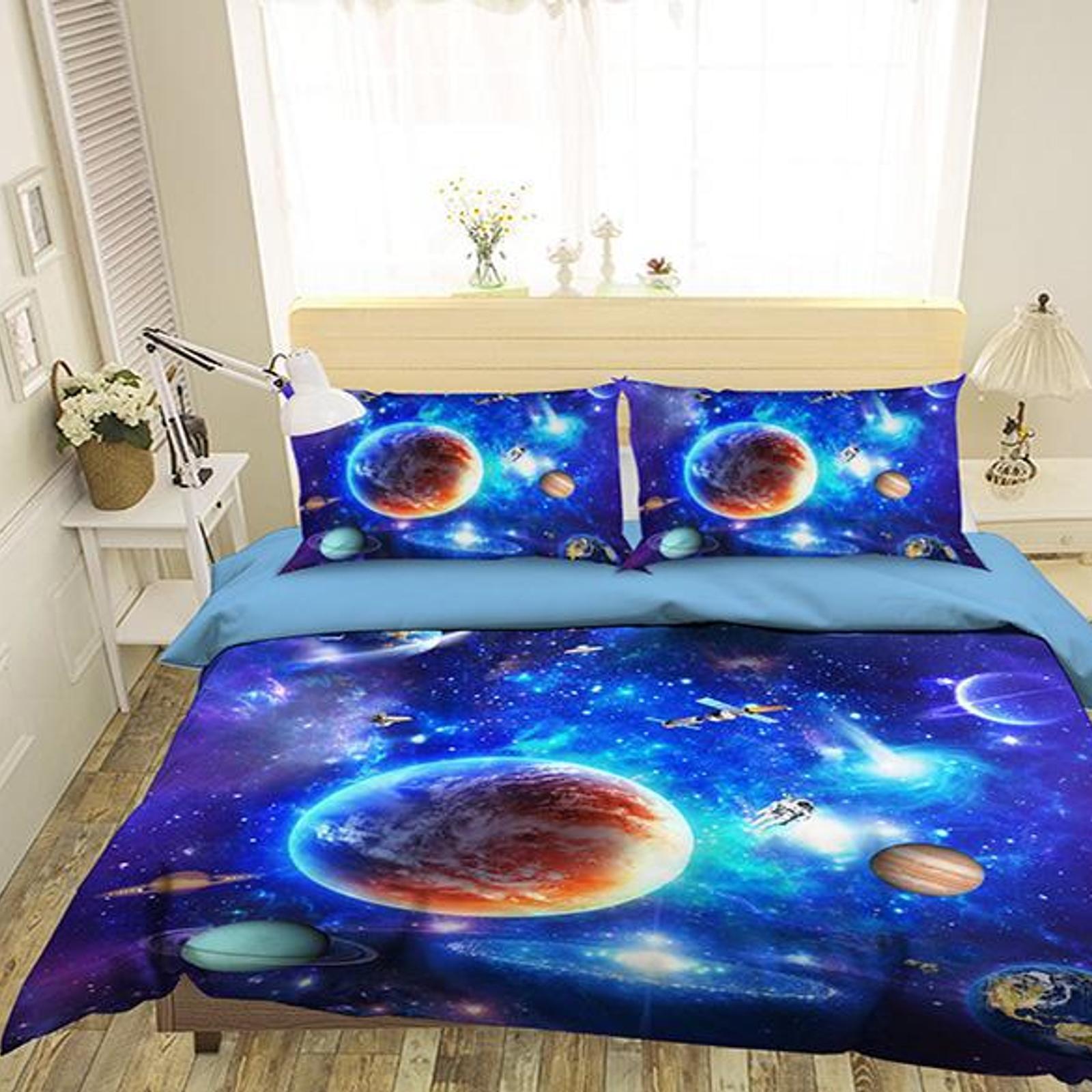 3D Space Planet 213 Bedding Set Pillowcases Quilt Duvet Cover Set Queen ...