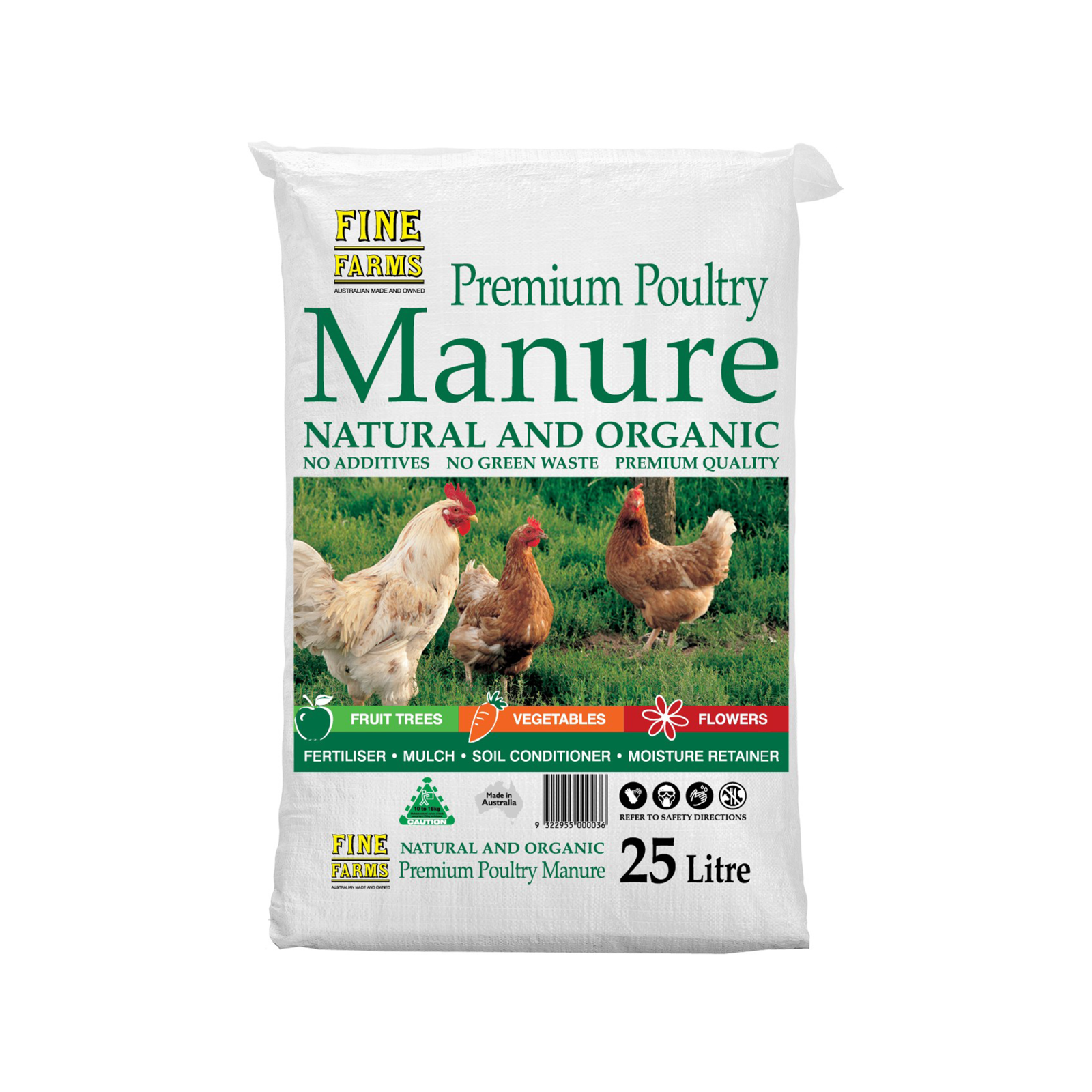 Fine Farms 25L Poultry Manure - Bunnings Australia