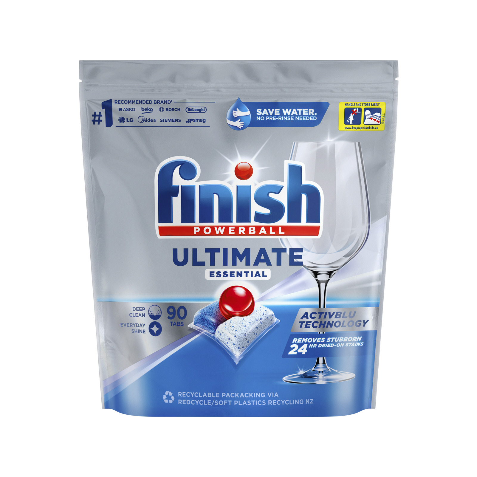Finish Powerball 90 Pack Ultimate Essential Dishwasher Tablets ...