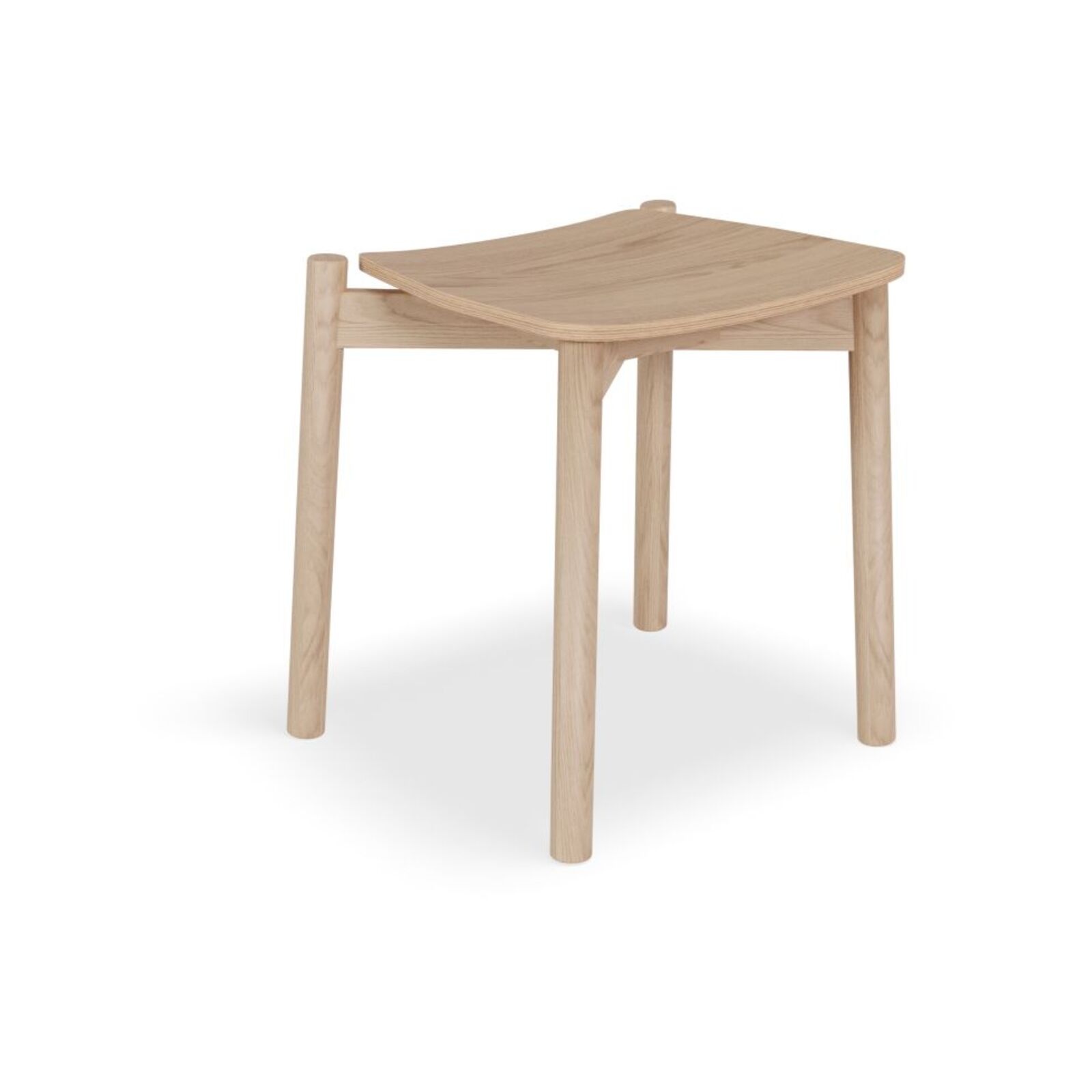 Andi Low Stool - Natural Ash 45cm - Bunnings Australia