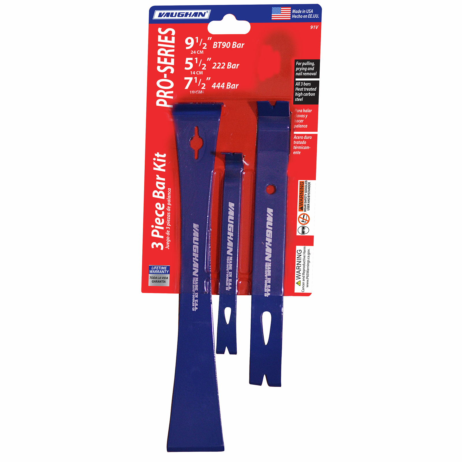 Vaughan 3 Piece Pry Bar Set - Bunnings Australia