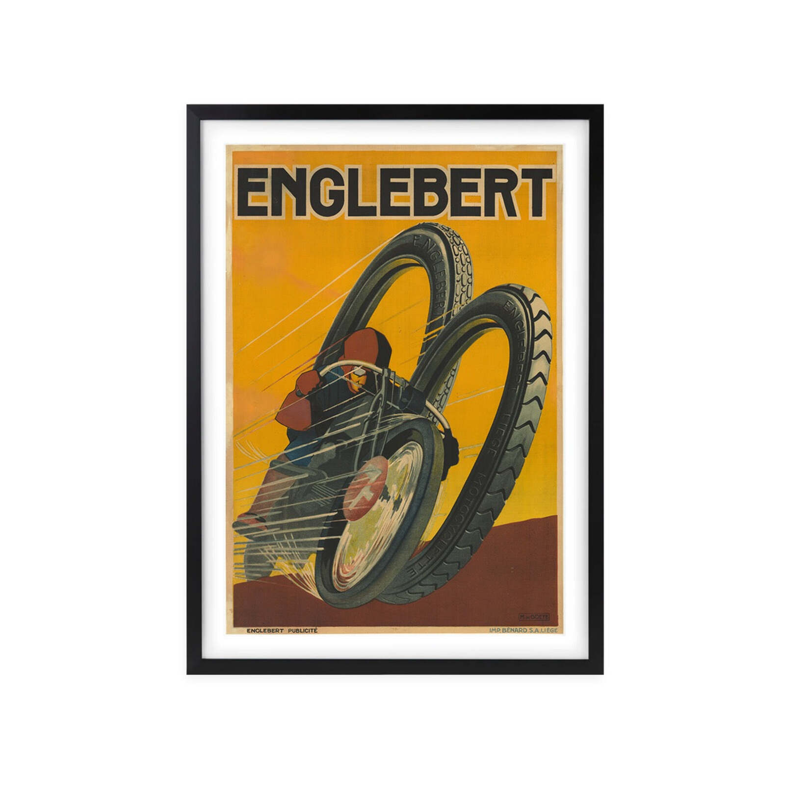 Wall Art's Englebert-Tire Framed A1 Art Print - Bunnings Australia