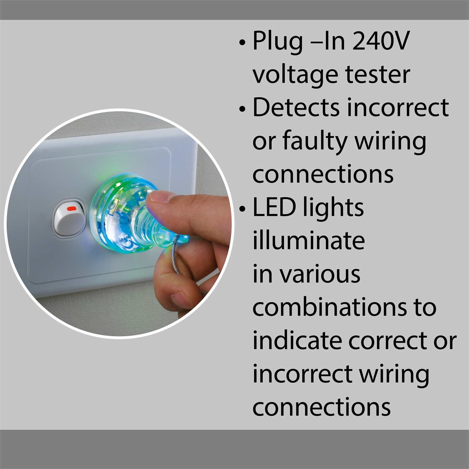 Deta Power Outlet Tester Plug - Bunnings New Zealand