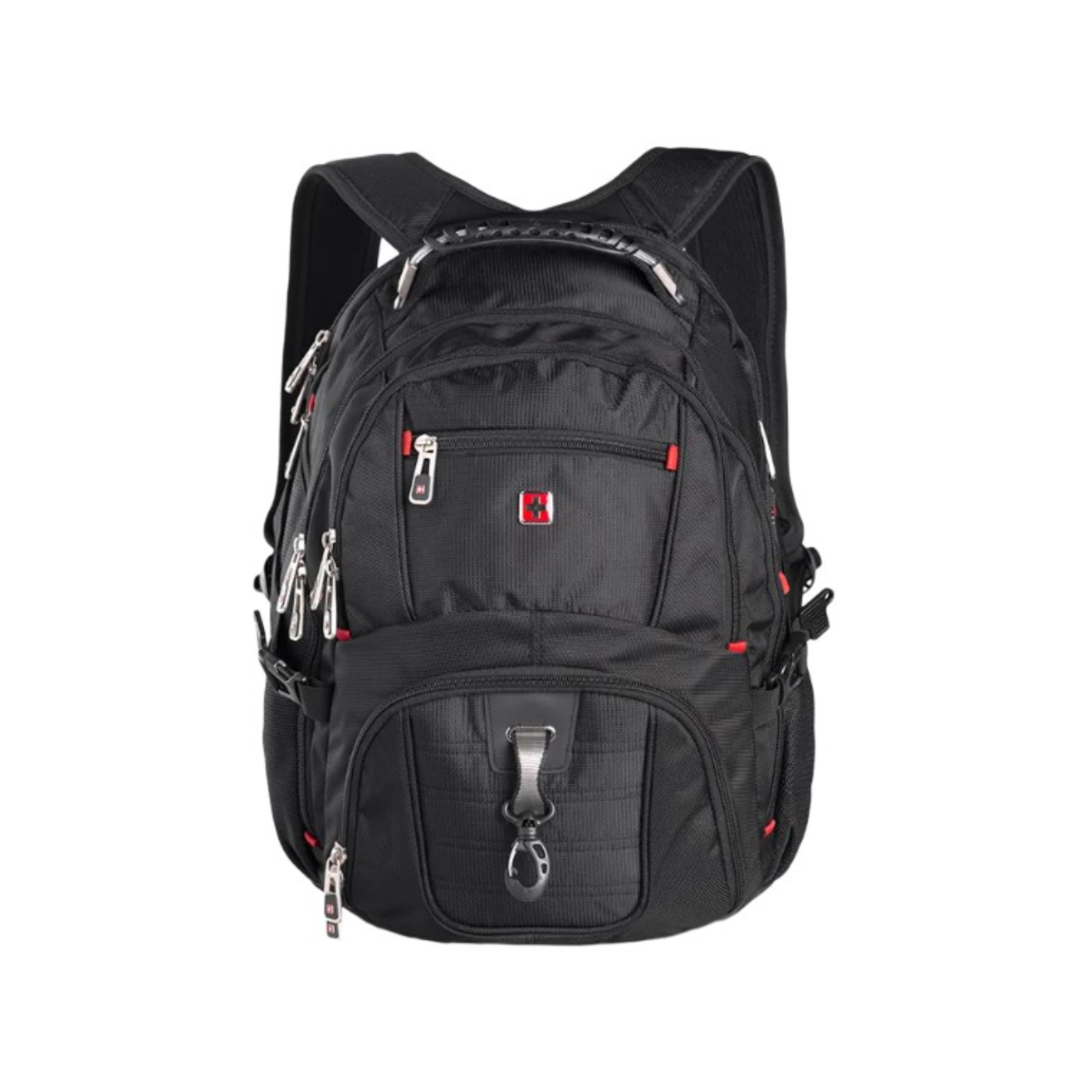 Swisswin Swiss waterproof 15.6" laptop School Travel Backpack - Black ...