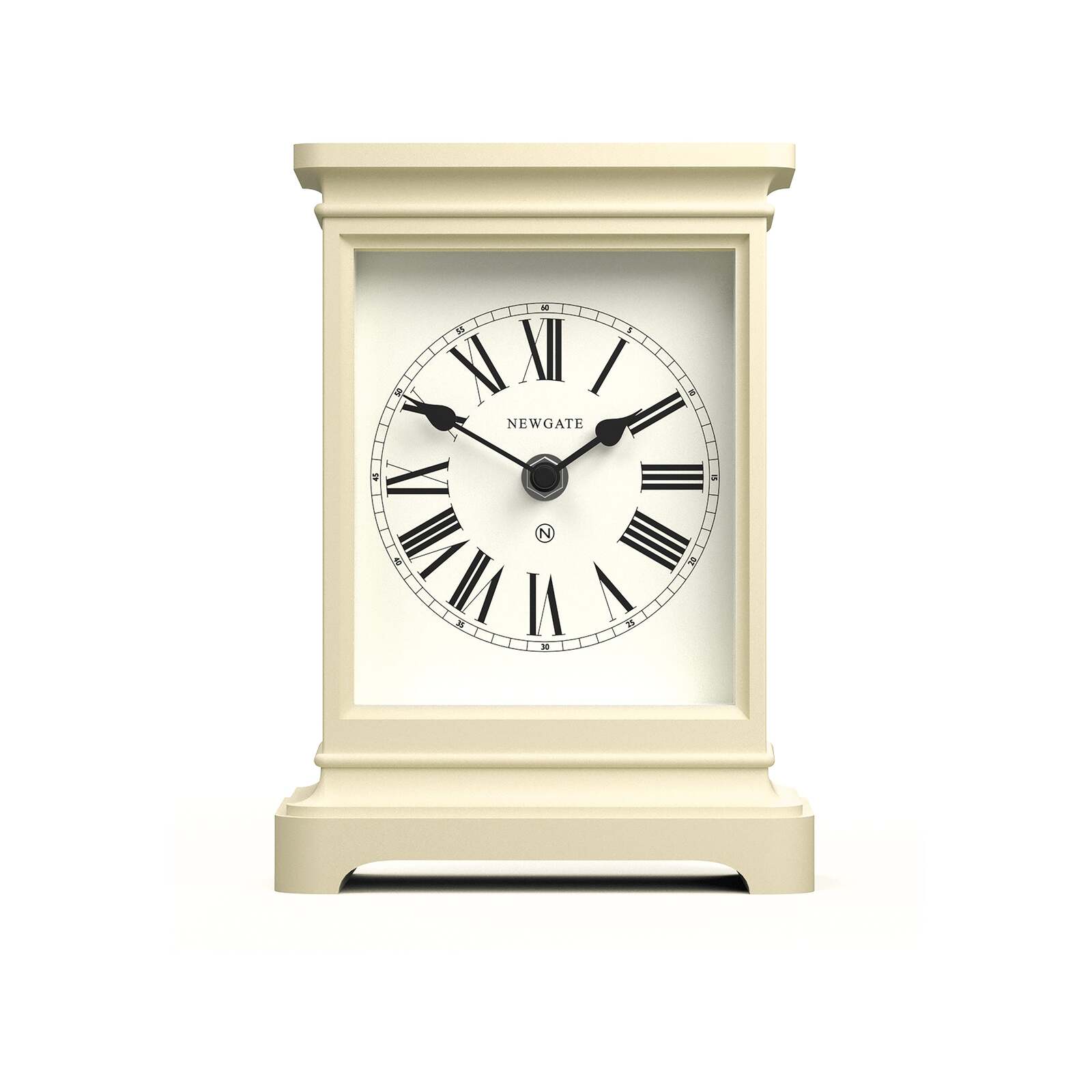 Newgate Time Lord Mantel Clock Matte Linen White - Bunnings Australia