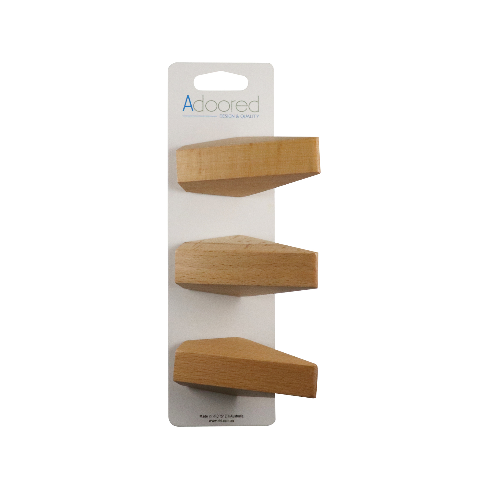 Adoored Beech Triangle Wall Hook - 3 Pack - Bunnings Australia