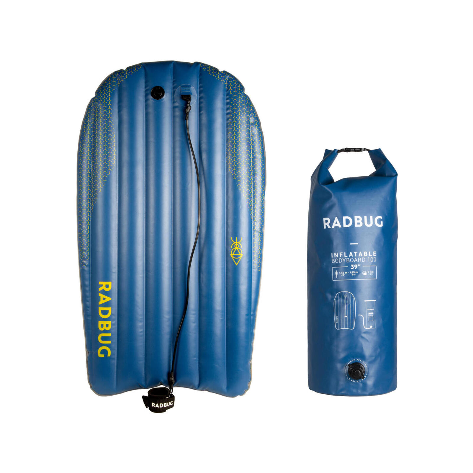 Radbug 100 Inflatable Bodyboard - Petrol Blue - Bunnings Australia