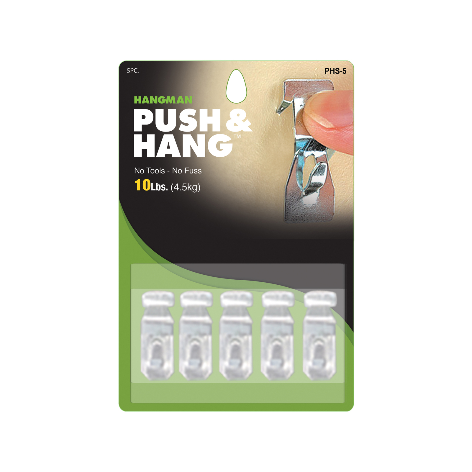Hangman Push & Hang Picture Hanger - 5 Pack - Bunnings Australia