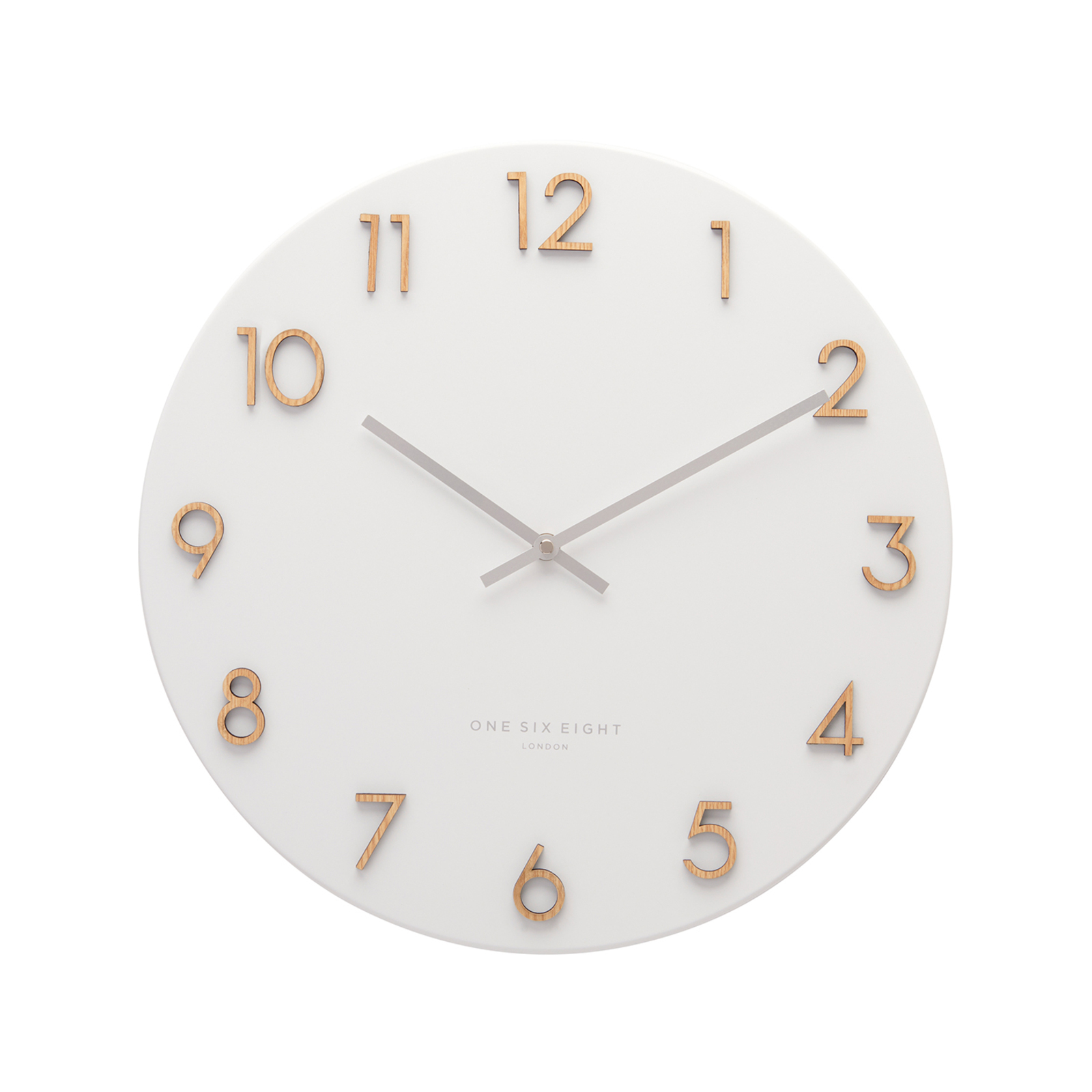 One Six Eight London Katelyn White 60cm Metal Wall Clock - Bunnings ...