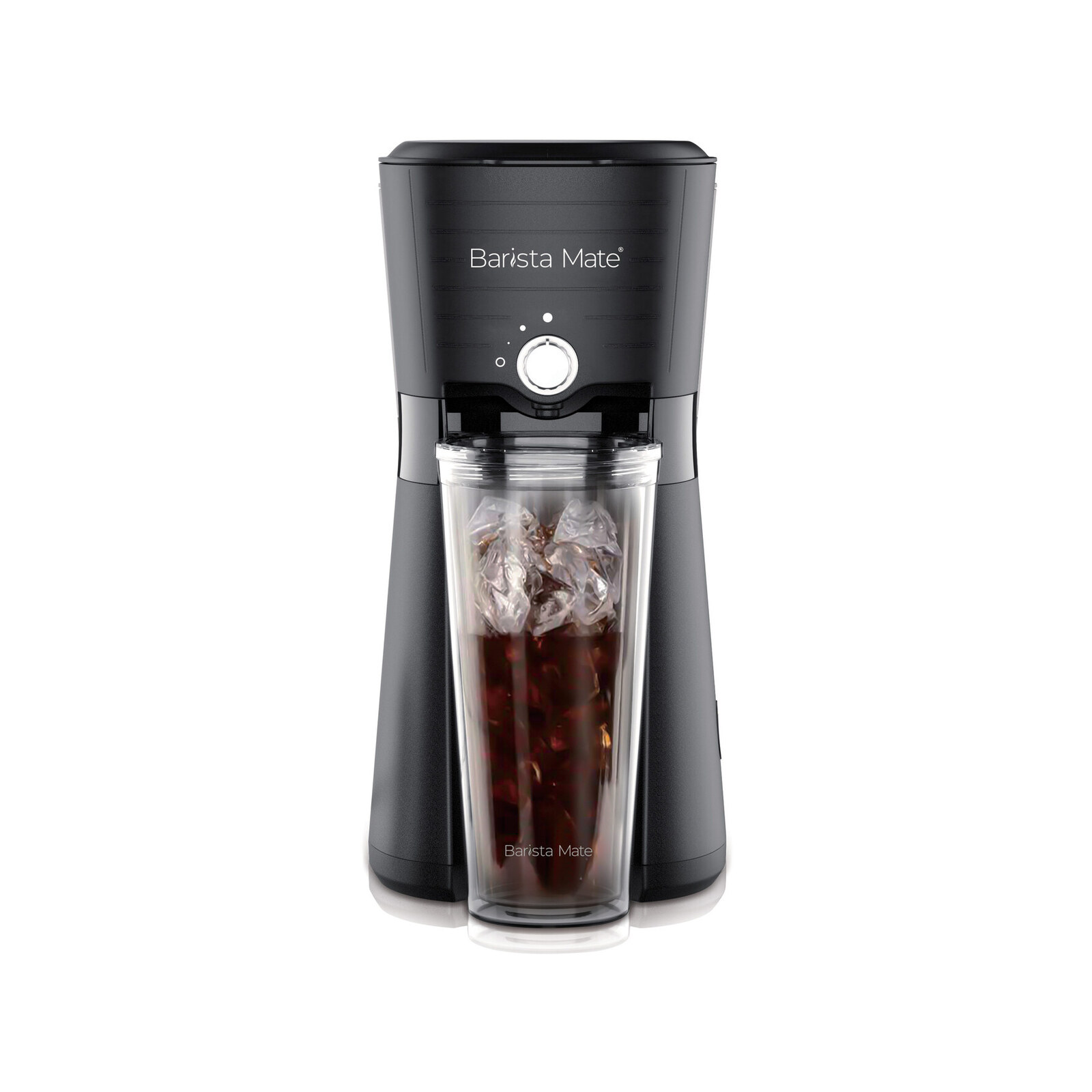Barista Mate Digital Iced Coffee Maker w/ 10oz, Reusable Cup & Straw ...