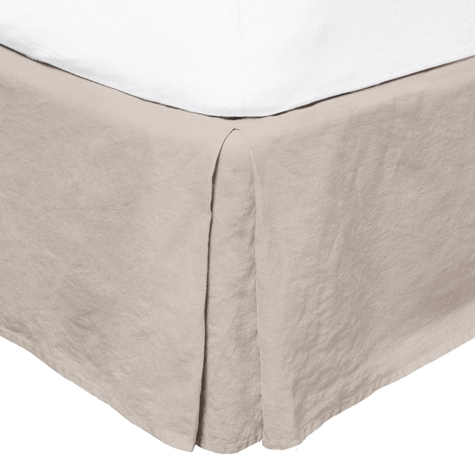 French Flax Linen Valance - Queen - Bunnings Australia