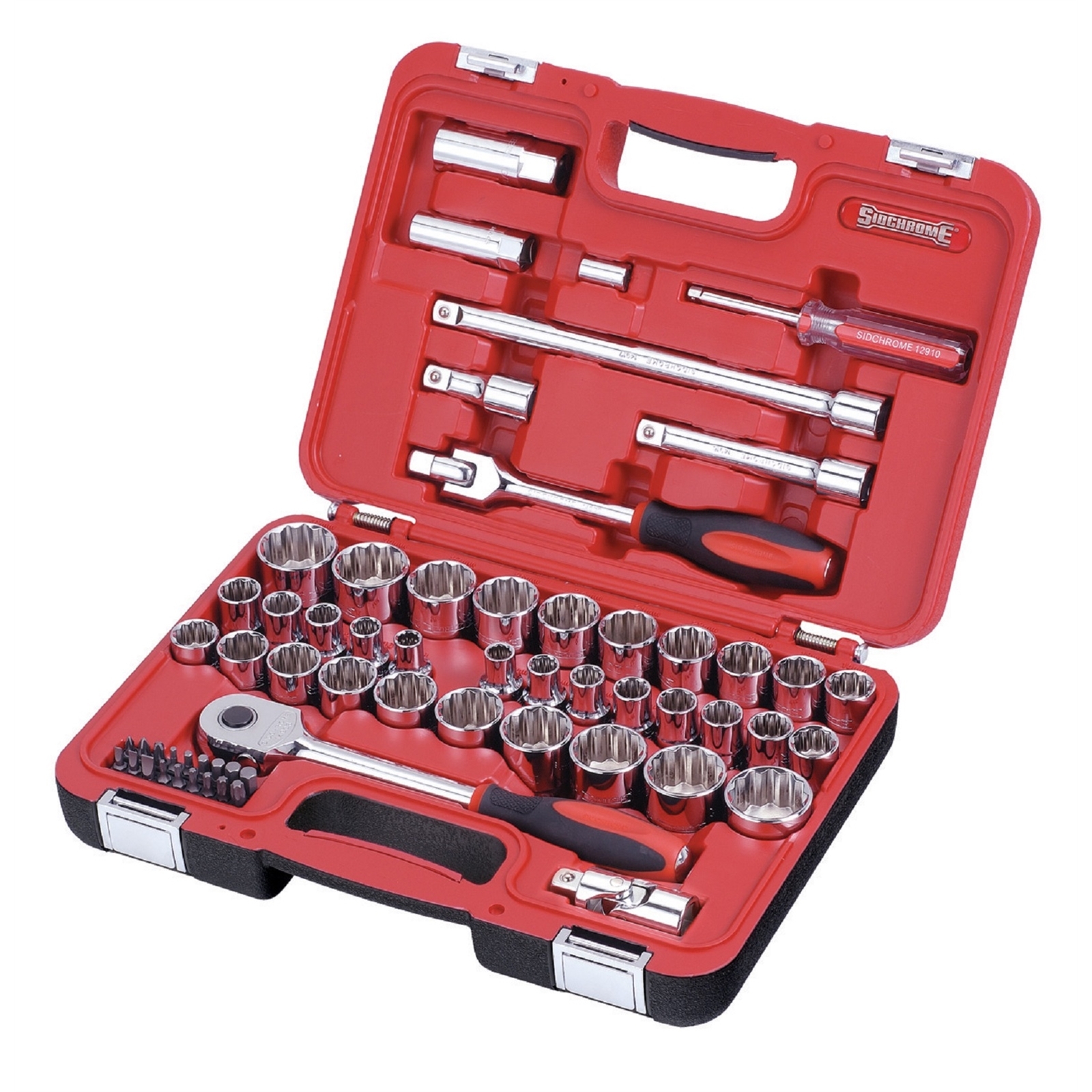 Sidchrome 1/2" Metric / AF Drive Socket Set - 61 Piece - Bunnings Australia