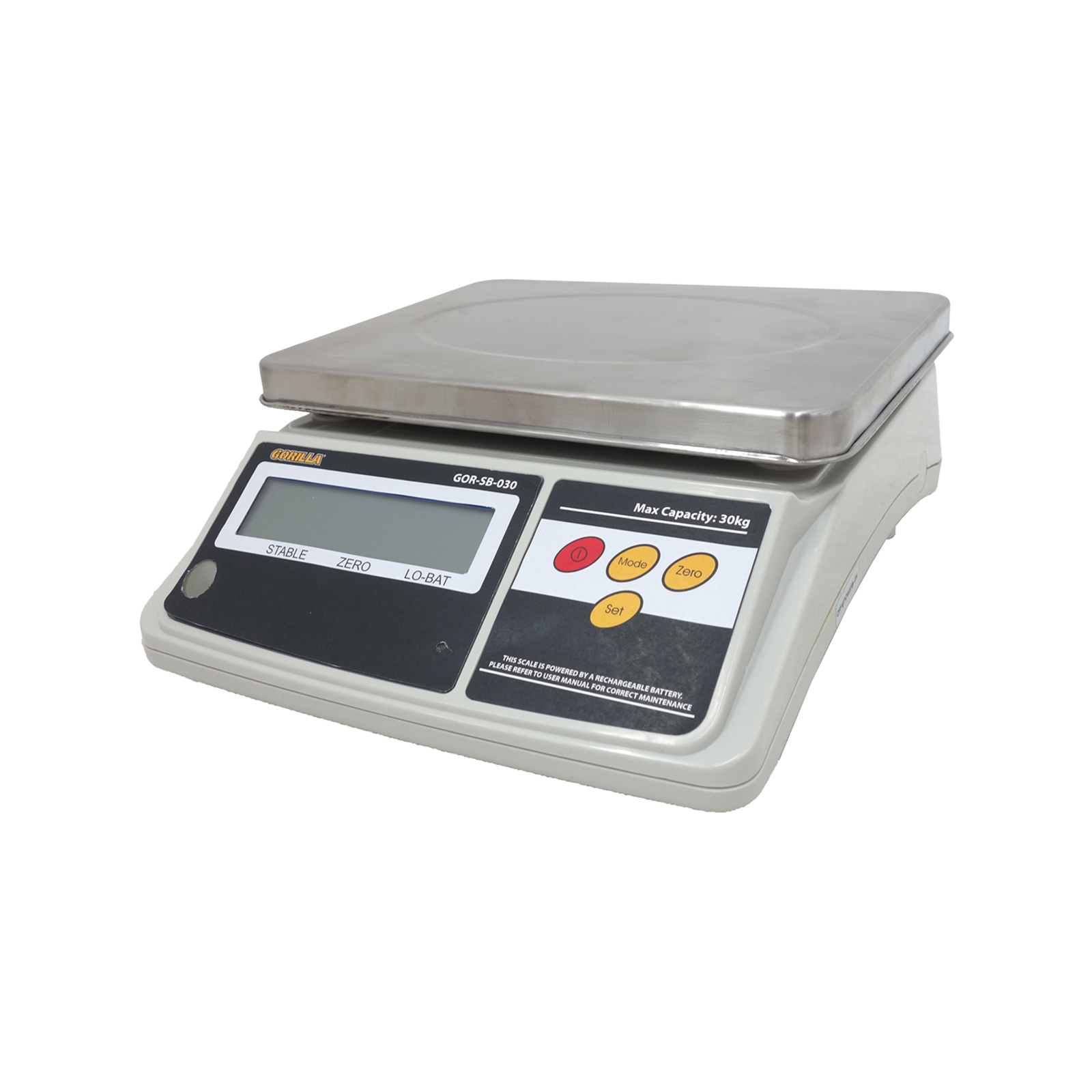 Gorilla 30kg Digital Bench Scale - Bunnings Australia