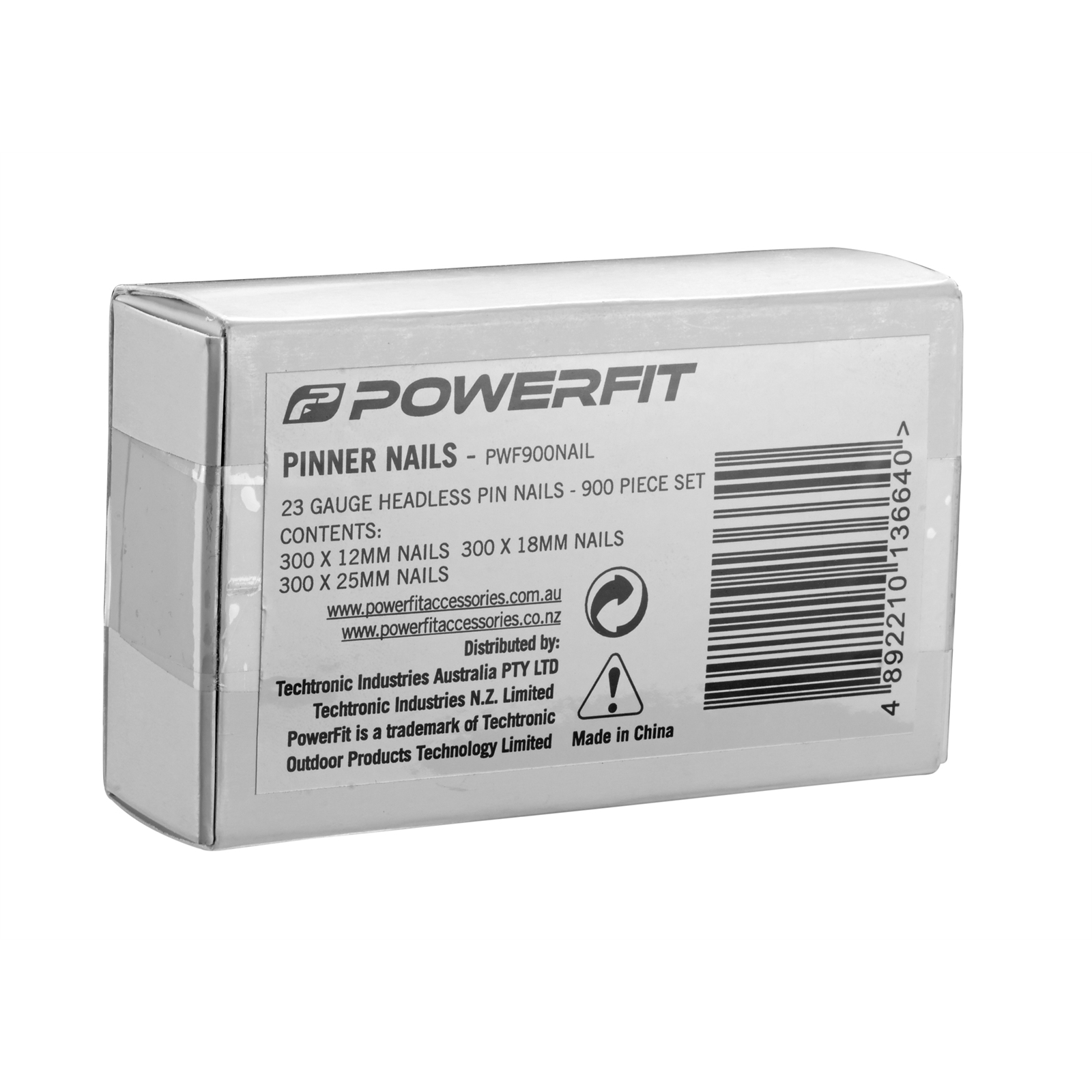 Powerfit 900 Piece Headless Nail Pin Combo Pack - Bunnings Australia