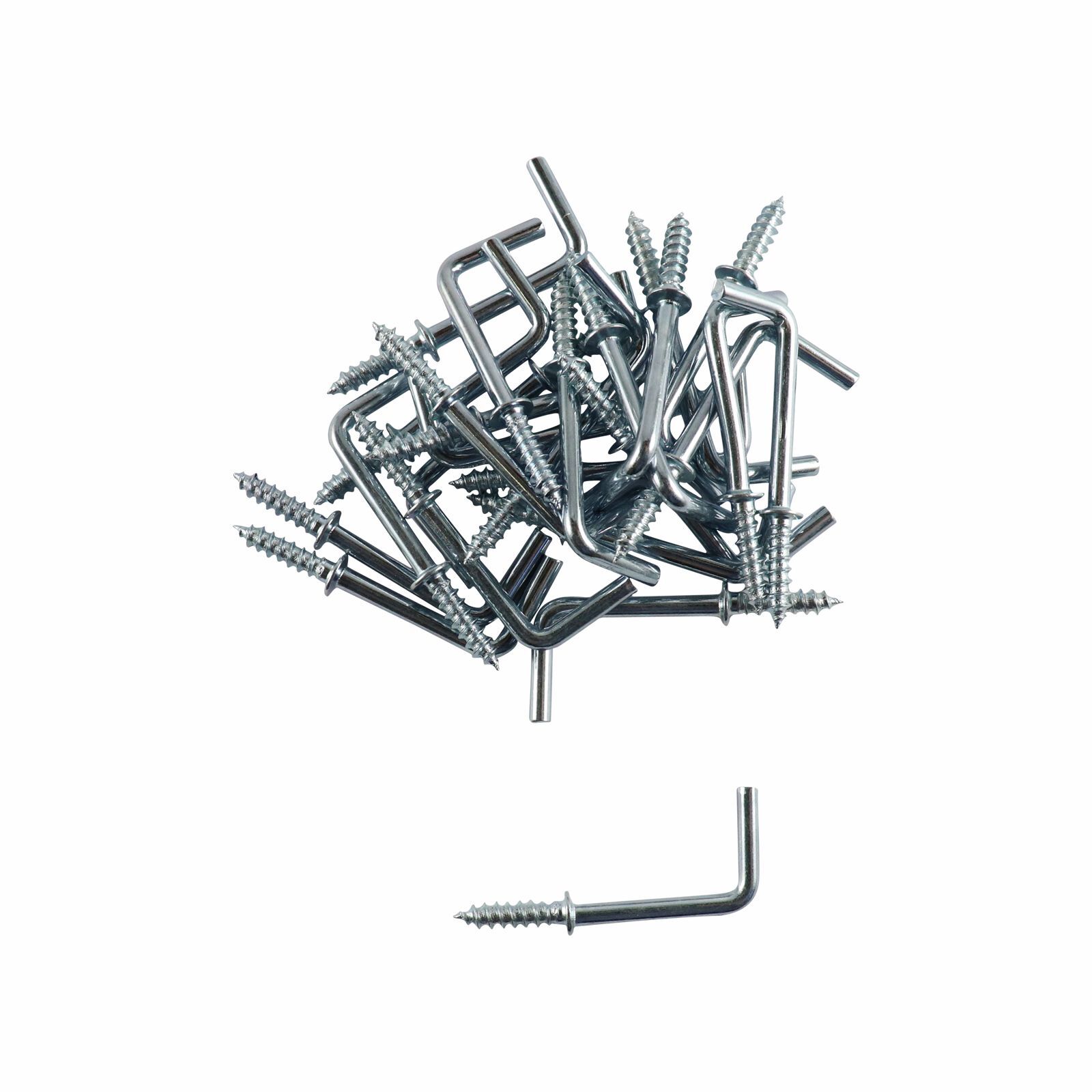 Everhang 50mm Zinc Plated Square Hook - 25 Pack - Bunnings Australia