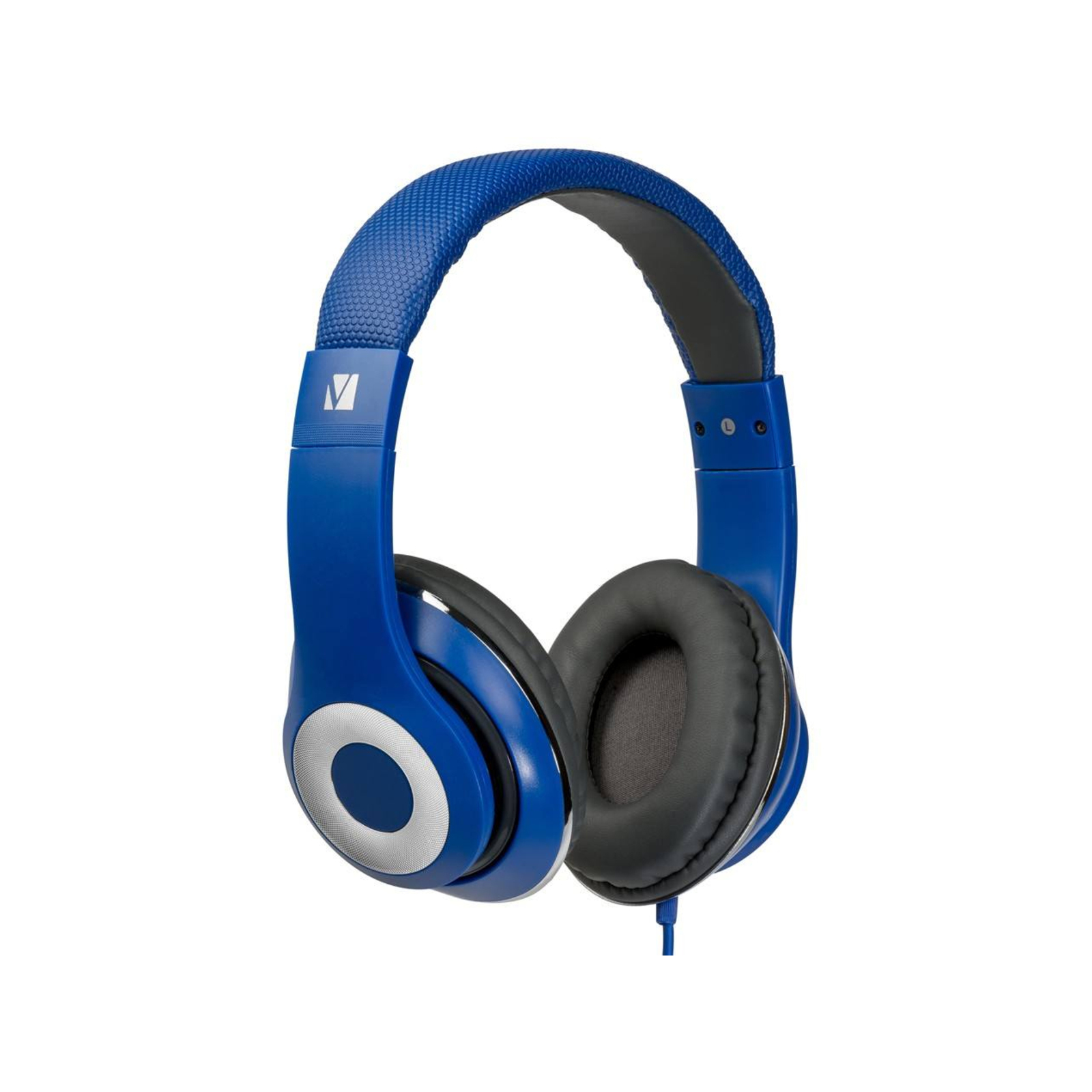 Verbatim Class Over-Ear Headphones w/Inline Mic Blue - Bunnings Australia