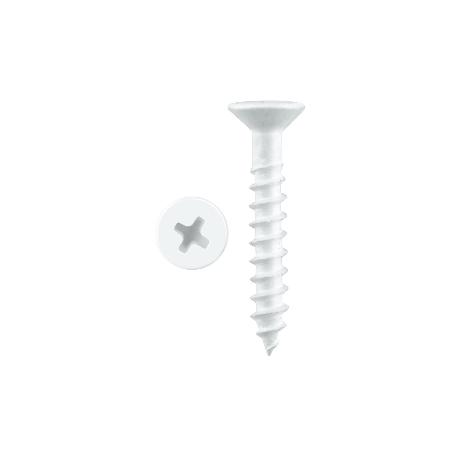 Pinnacle 4.0 x 25mm White Countersunk Timber Screw - 20 Pack - Bunnings ...