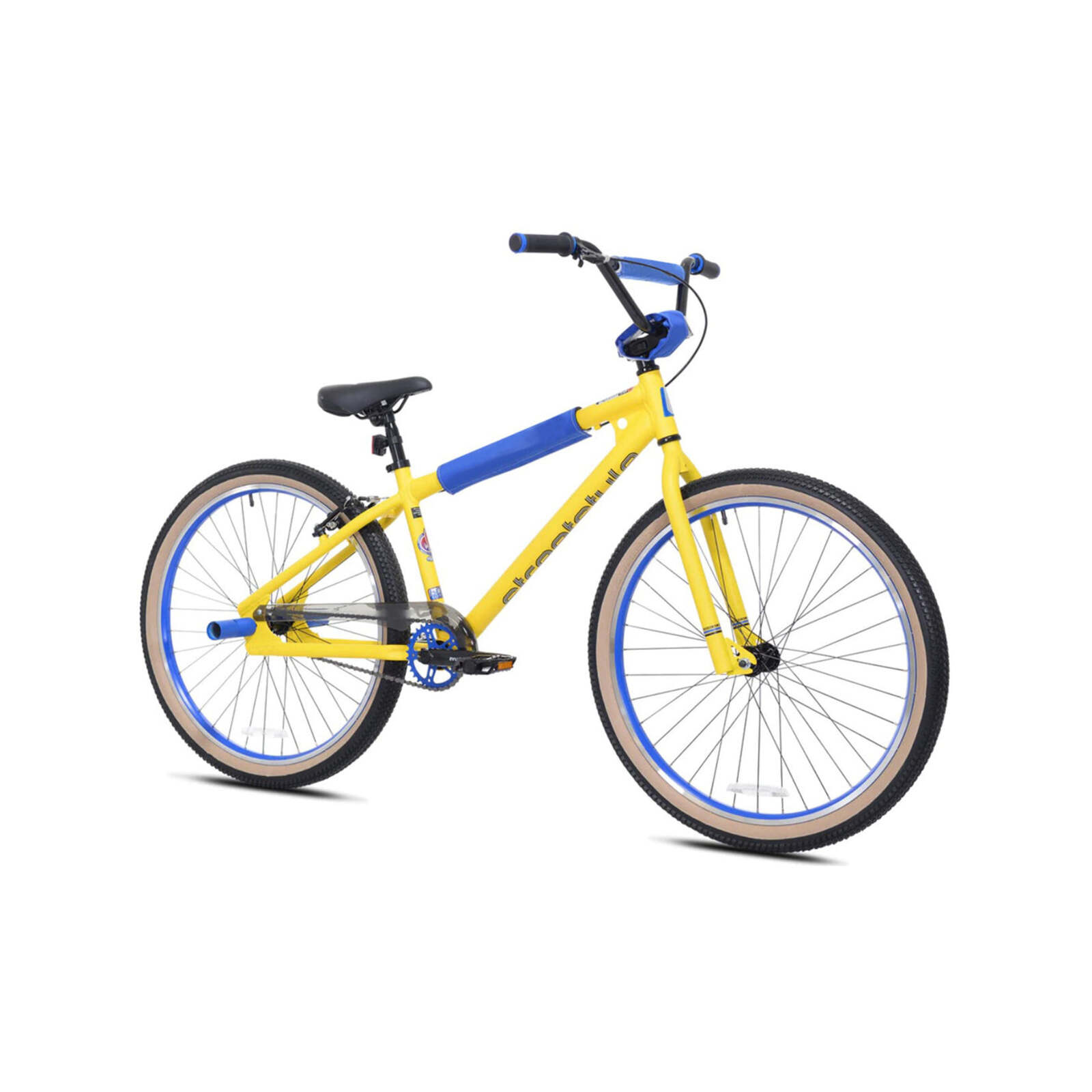 Street Adult BMX Cruiser Single Speed 26" - Satin Yellow - Bunnings ...