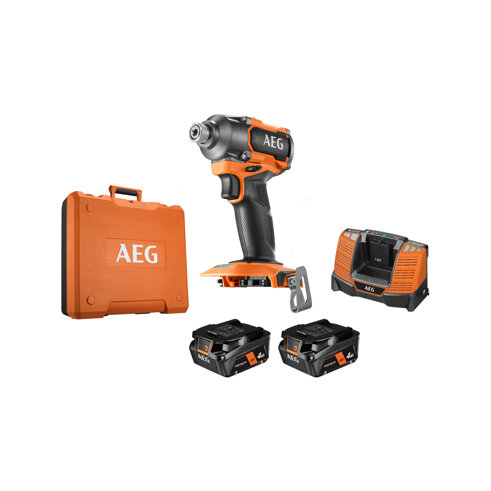 AEG 18V 4.0Ah Brushless 3-Speed Impact Driver Force Kit - Bunnings ...