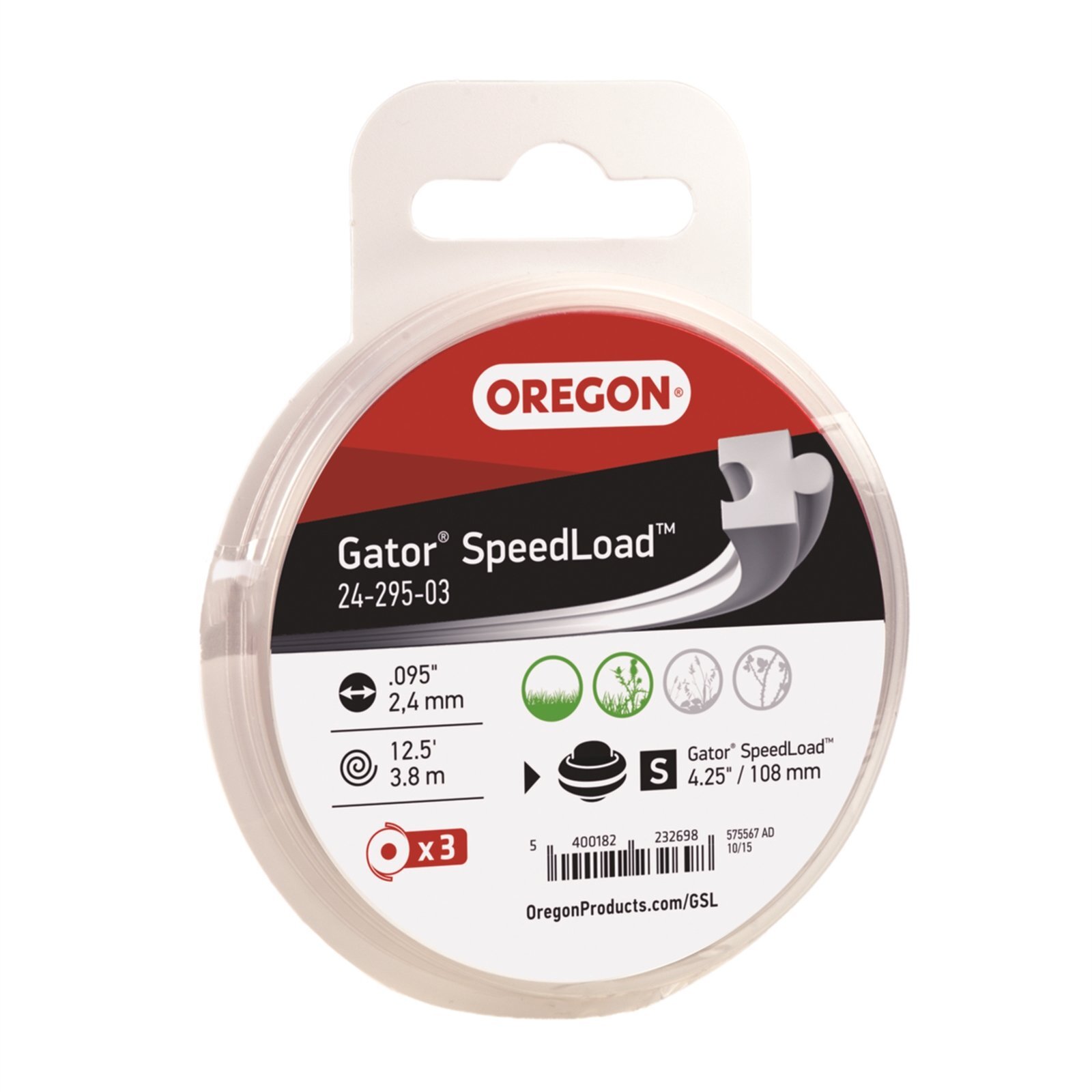Oregon Gator SpeedLoad Trimmer Line .095" - 3 Pack - Bunnings Australia