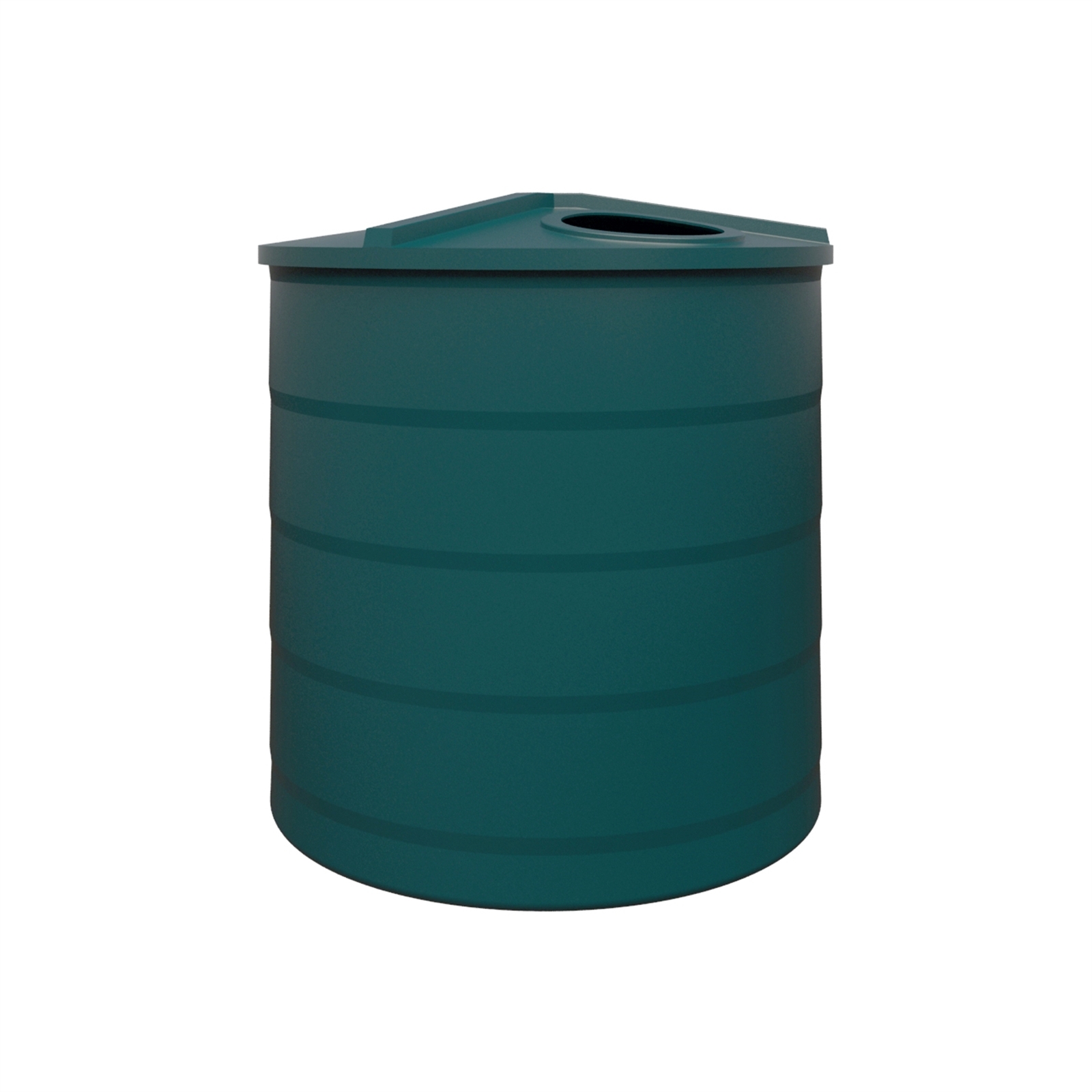 National Poly 1800L Round Water Tank - Heritage Green - Bunnings Australia