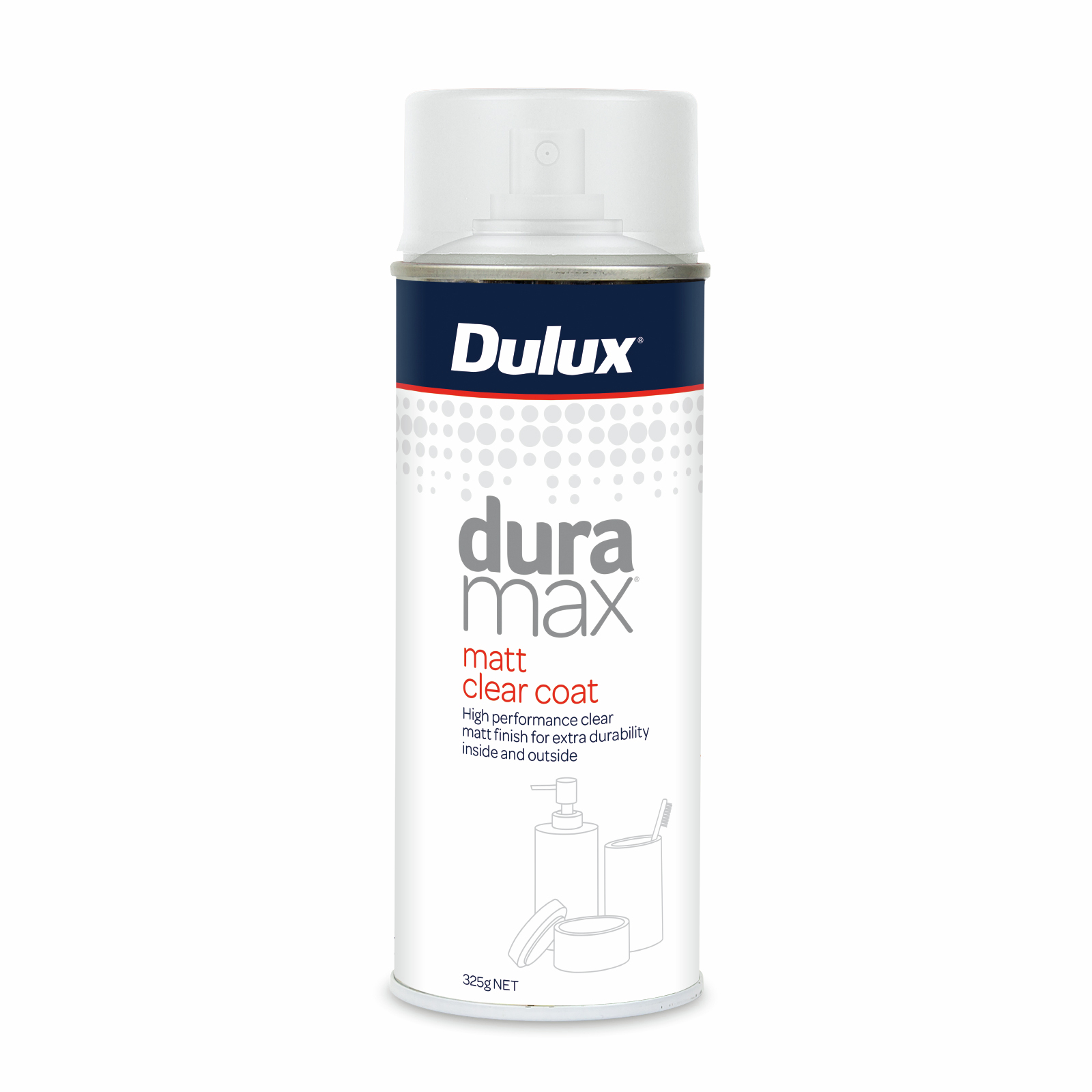 Dulux 325g Duramax Matt Clear Coat Spray Paint - Bunnings Australia