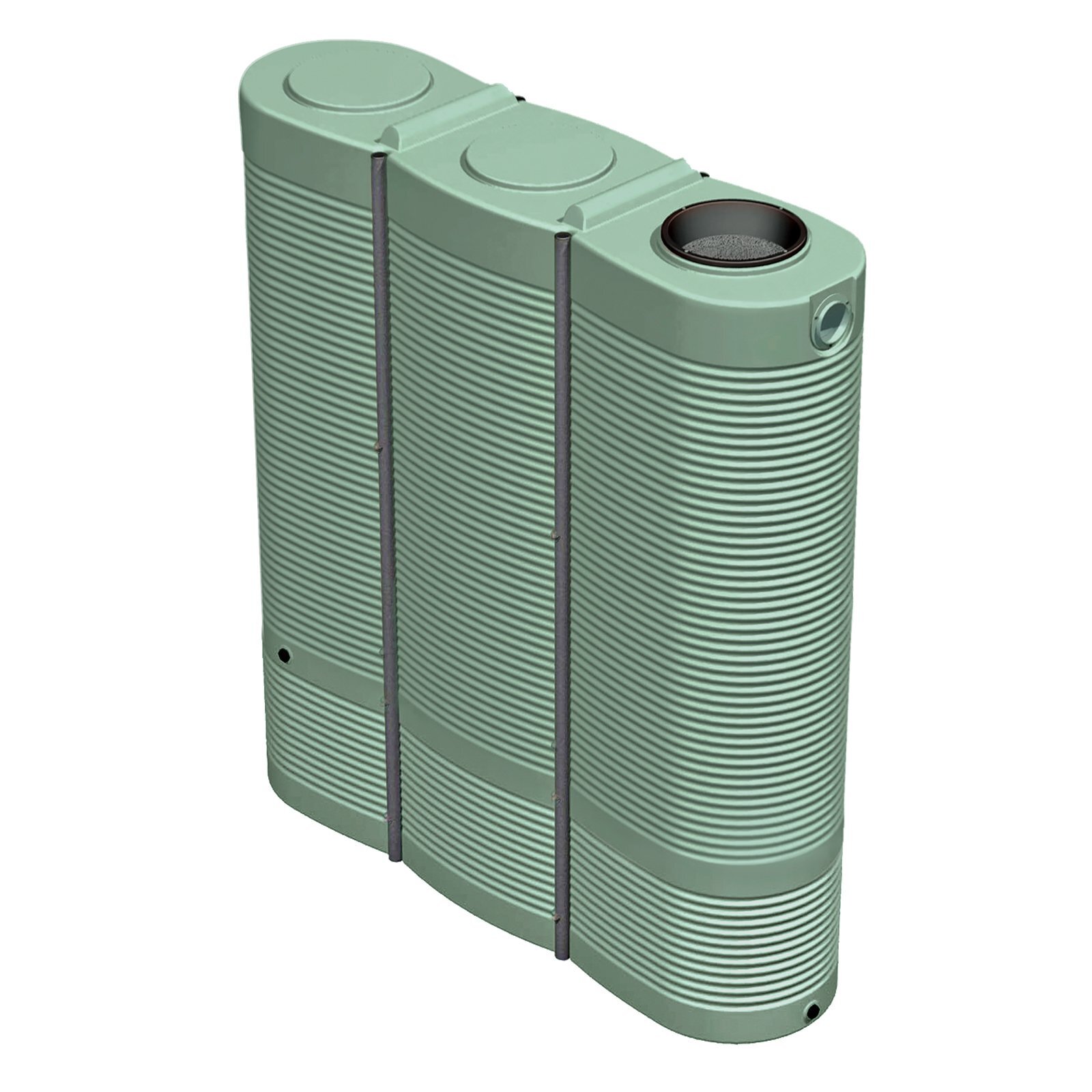 Team Poly 1500L Slimline Corrugated Water Tank - Rivergum - Bunnings ...