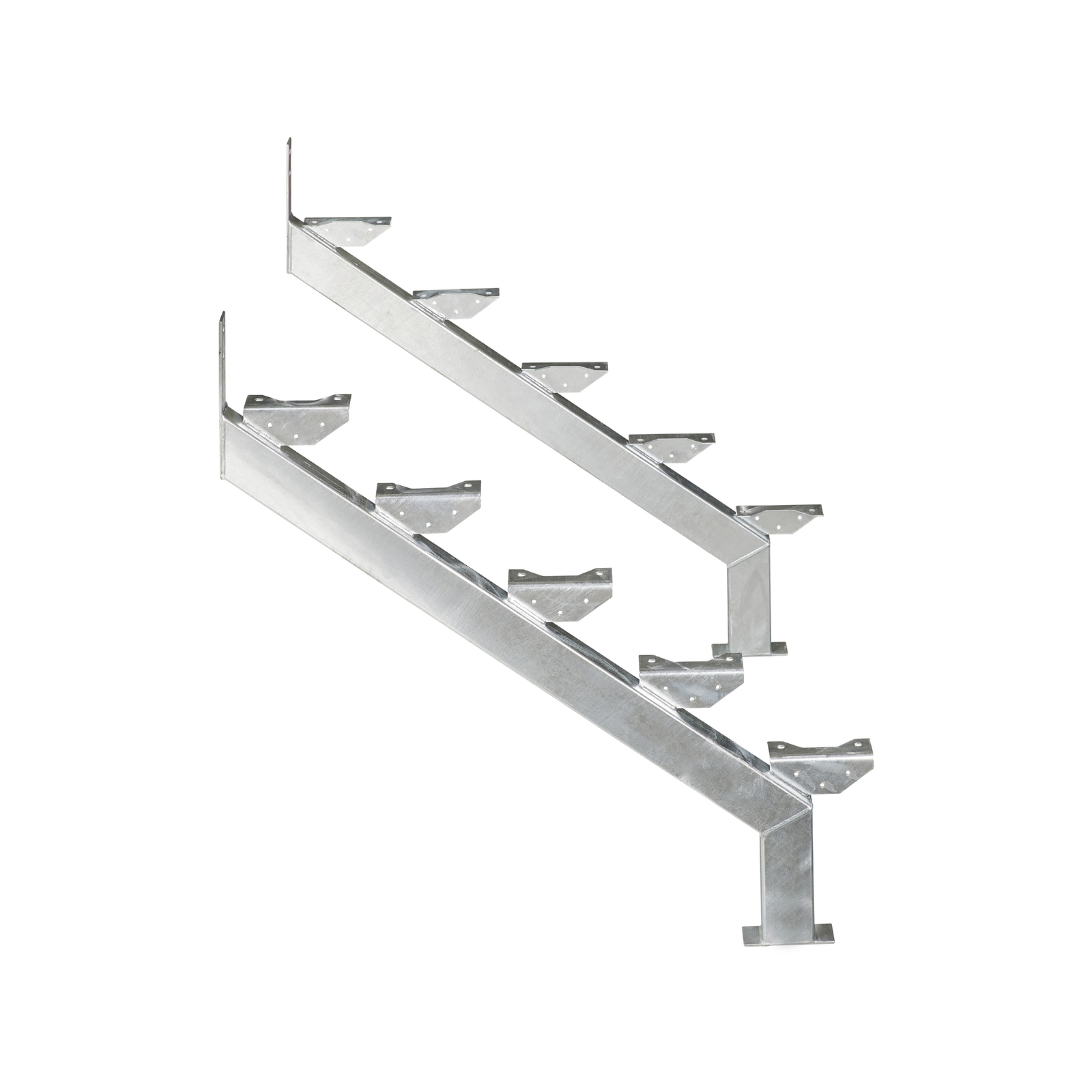 Galintel 5 Tread Heavy Duty Galvanised Steel Stair Stringer - 2 Pack ...