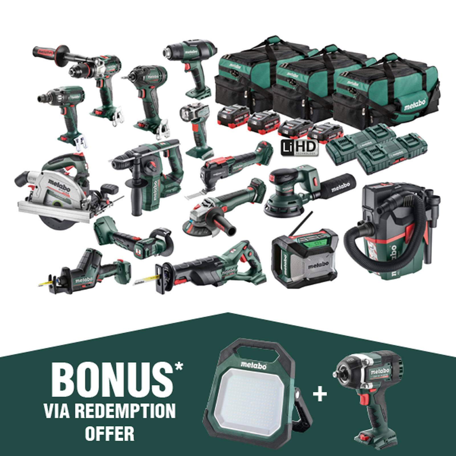 Metabo 18V 15 -Piece Mega Kit AU69000230 - Bunnings Australia