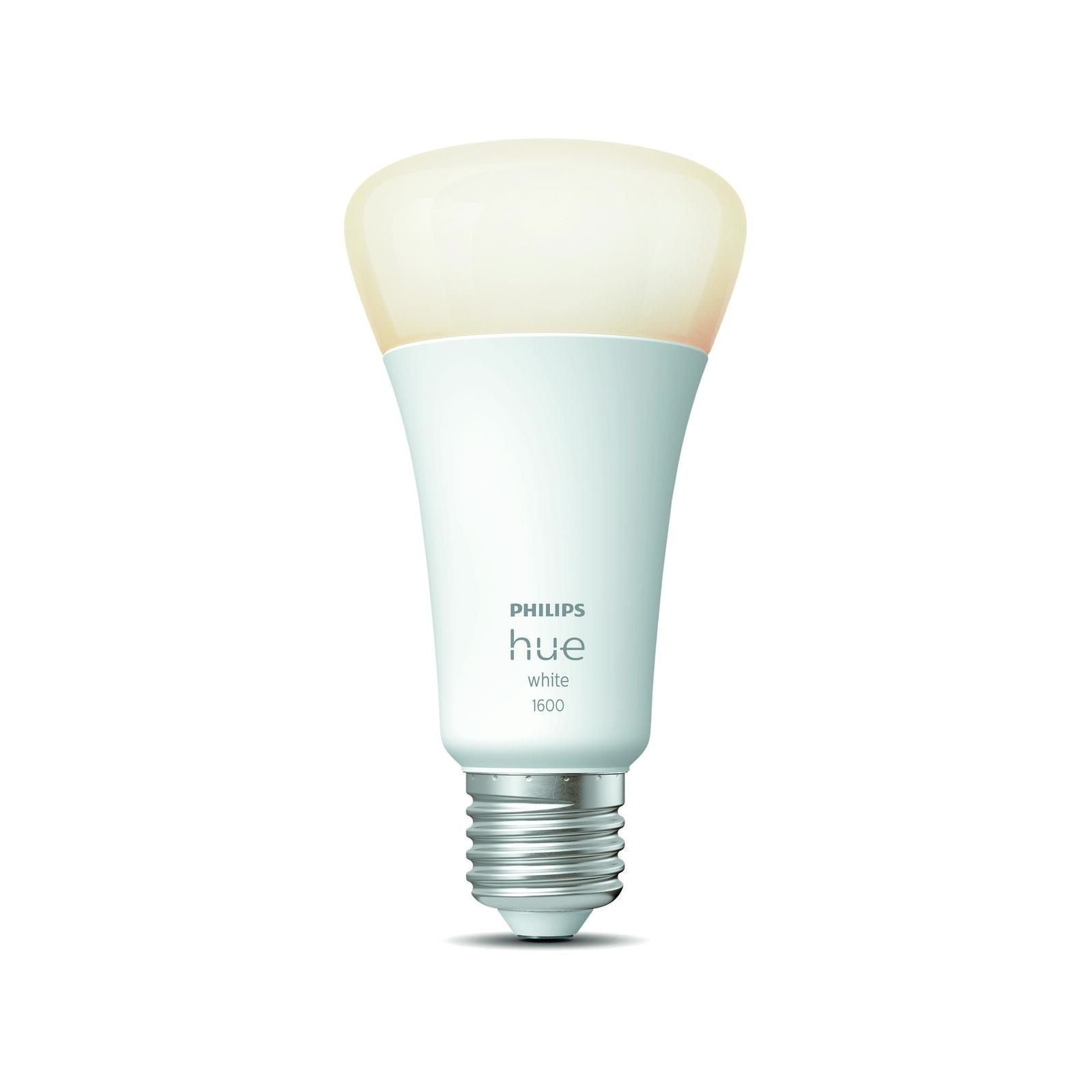 Philips Hue A67 E27 LED 1600Lm White Ambient 15W Smart Globe - Bunnings ...
