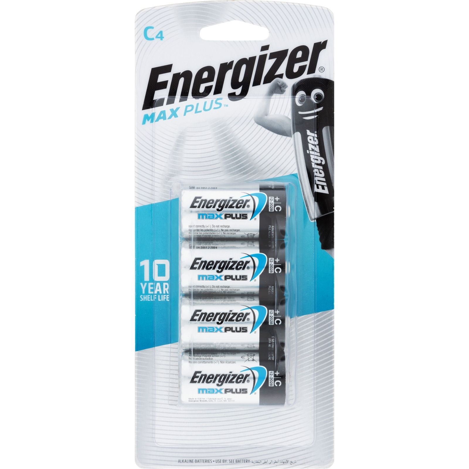 Energizer Max Plus C - 4 Pack - Bunnings Australia