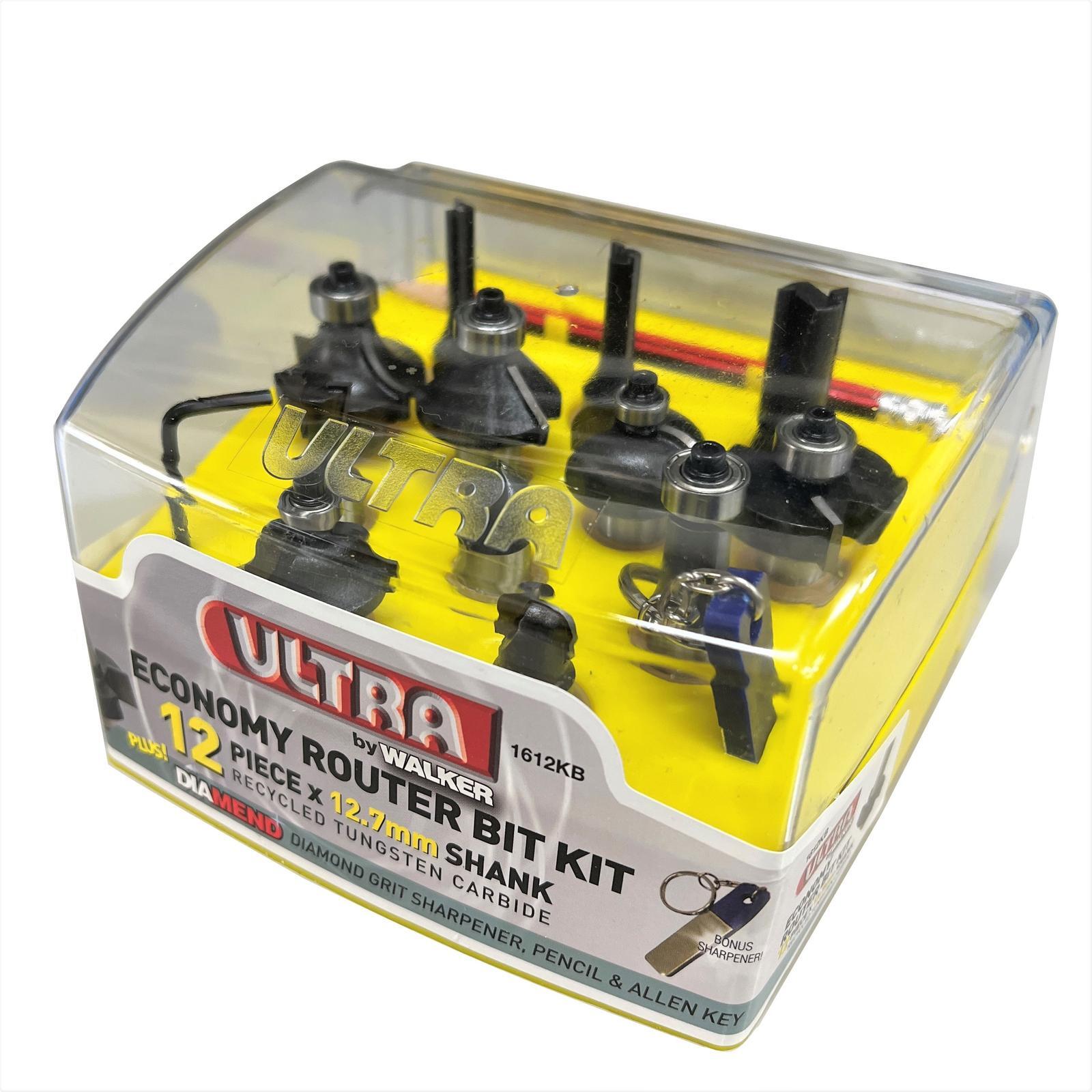 Ultra 12.7mm 12 Piece Router Bit Set - Bunnings New Zealand