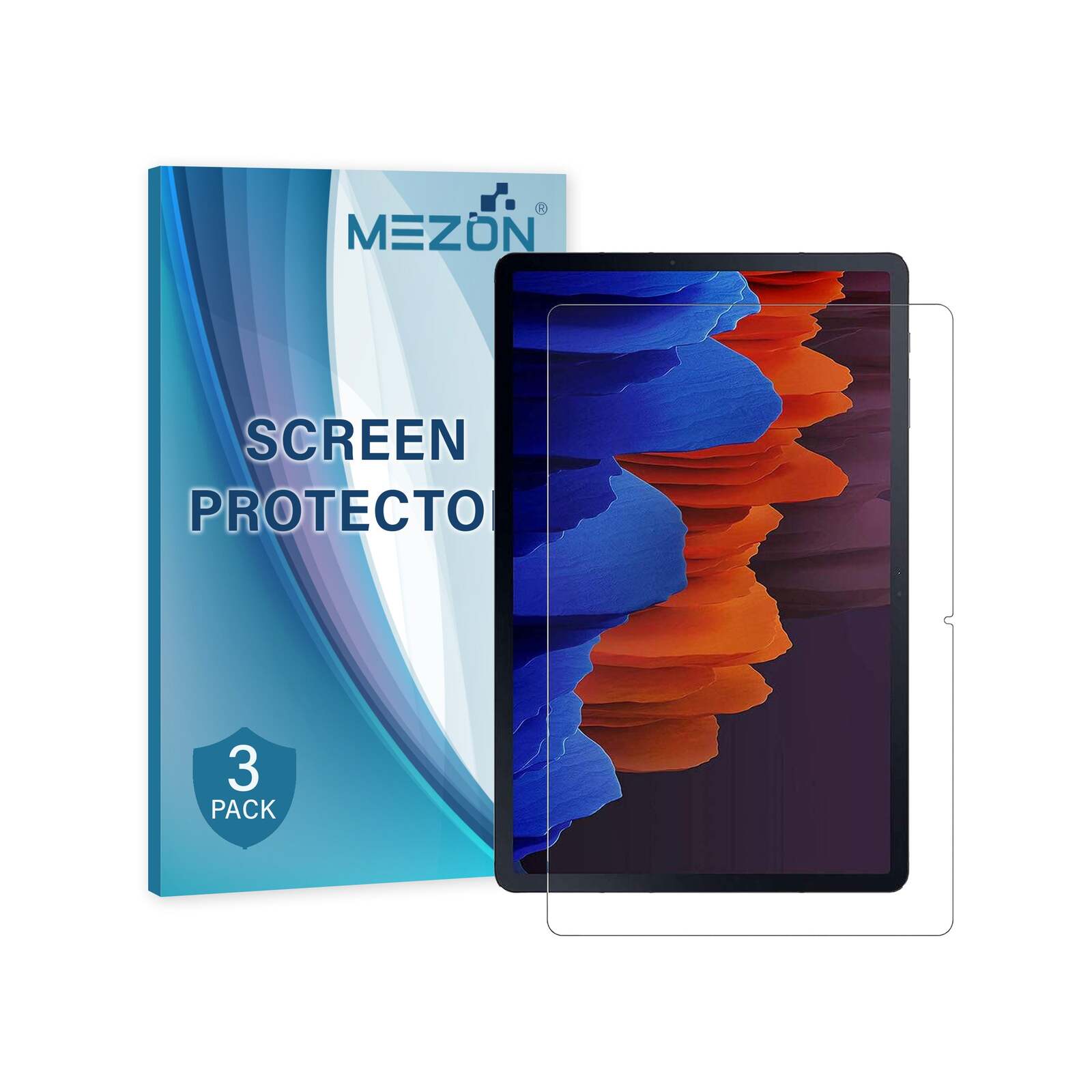 3 Pack MEZON Samsung Galaxy Tab S7 FE 12.4" Anti-Glare Matte Film ...